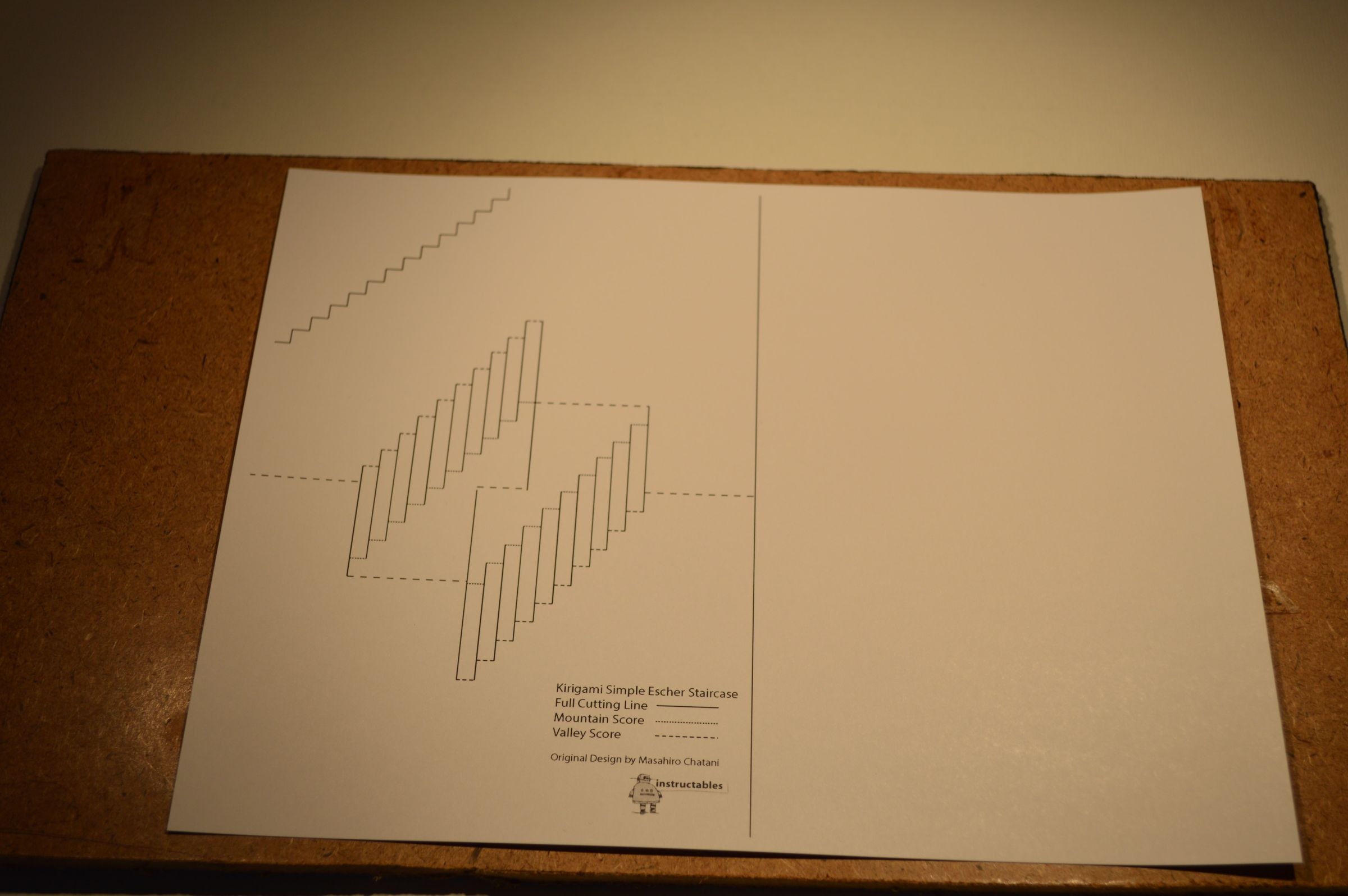 Kirigami Simple Escher Staircase : 8 Steps - Instructables
