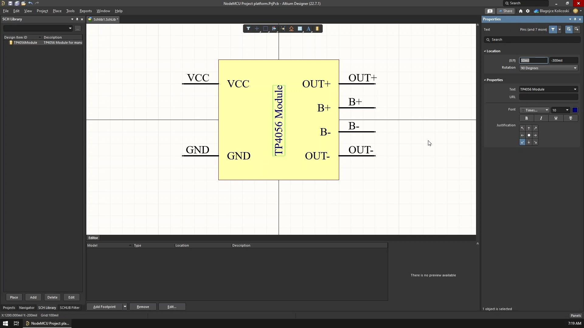 Custom Footprint for TP4056 Module in Altium Designer : 3 Steps ...