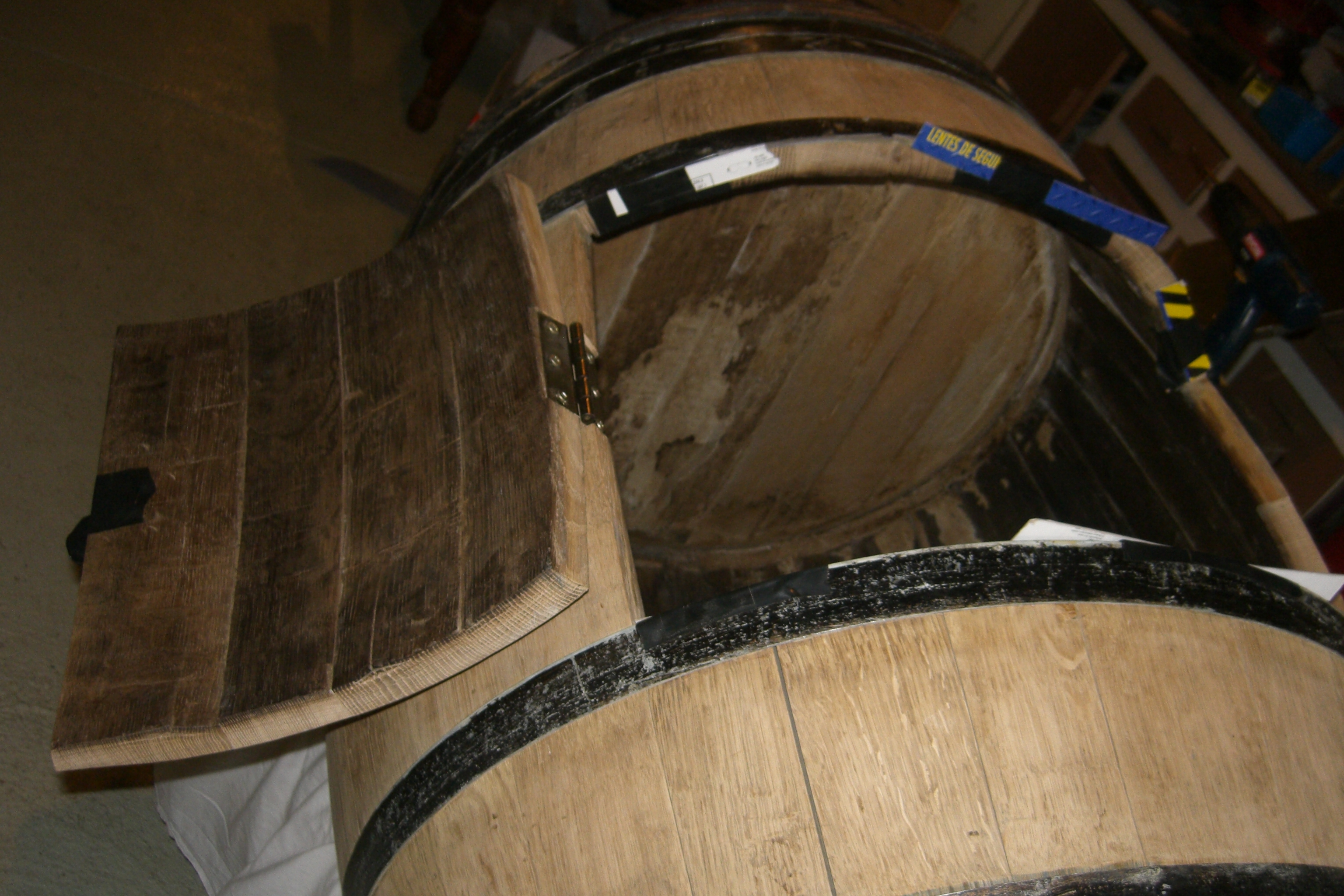 Convert a Wine Barrel Into a Cabinet : 10 Steps (with Pictures ...