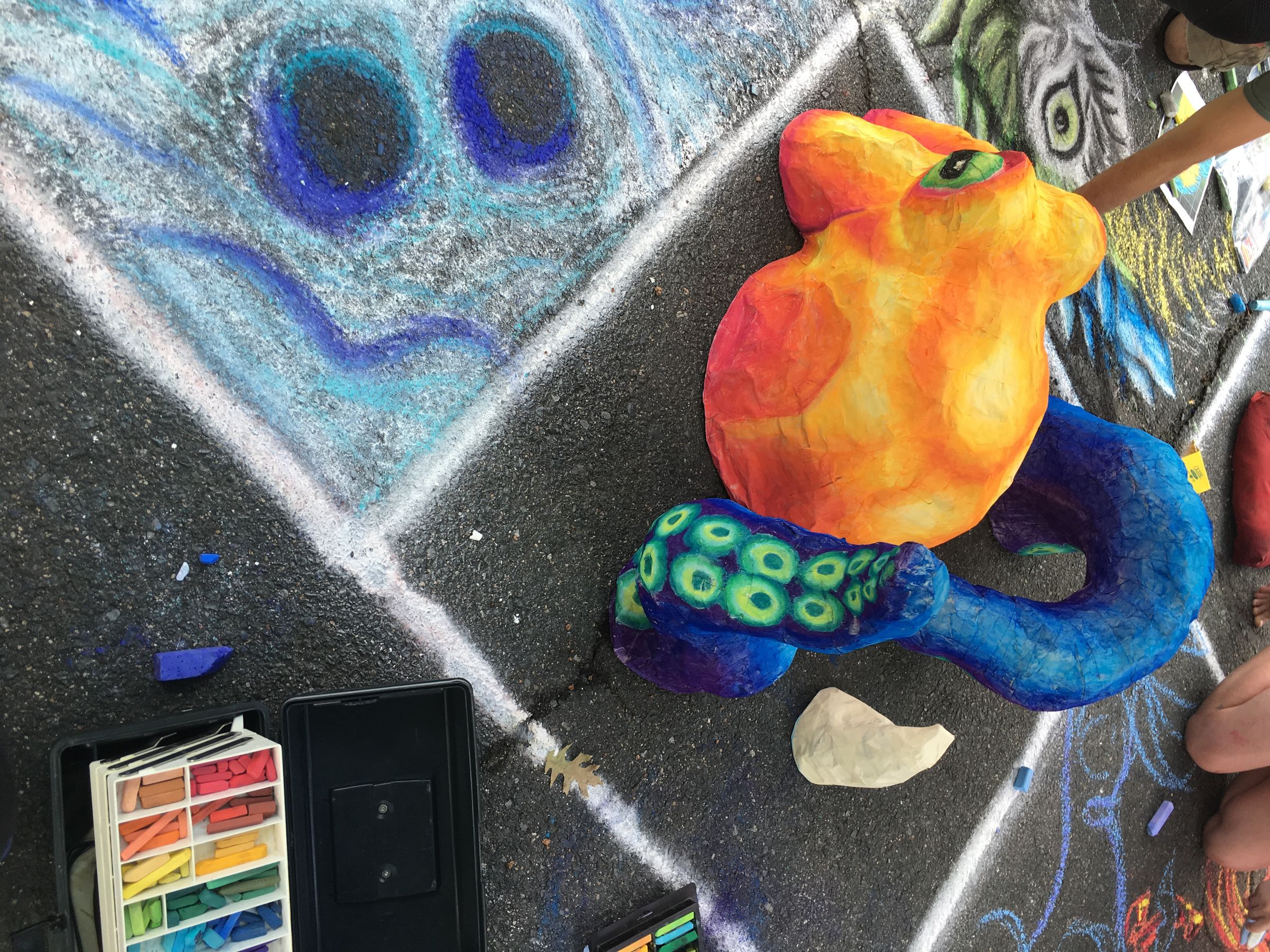 3D Octopus Sculpture Chalk Art : 3 Steps (with Pictures) - Instructables