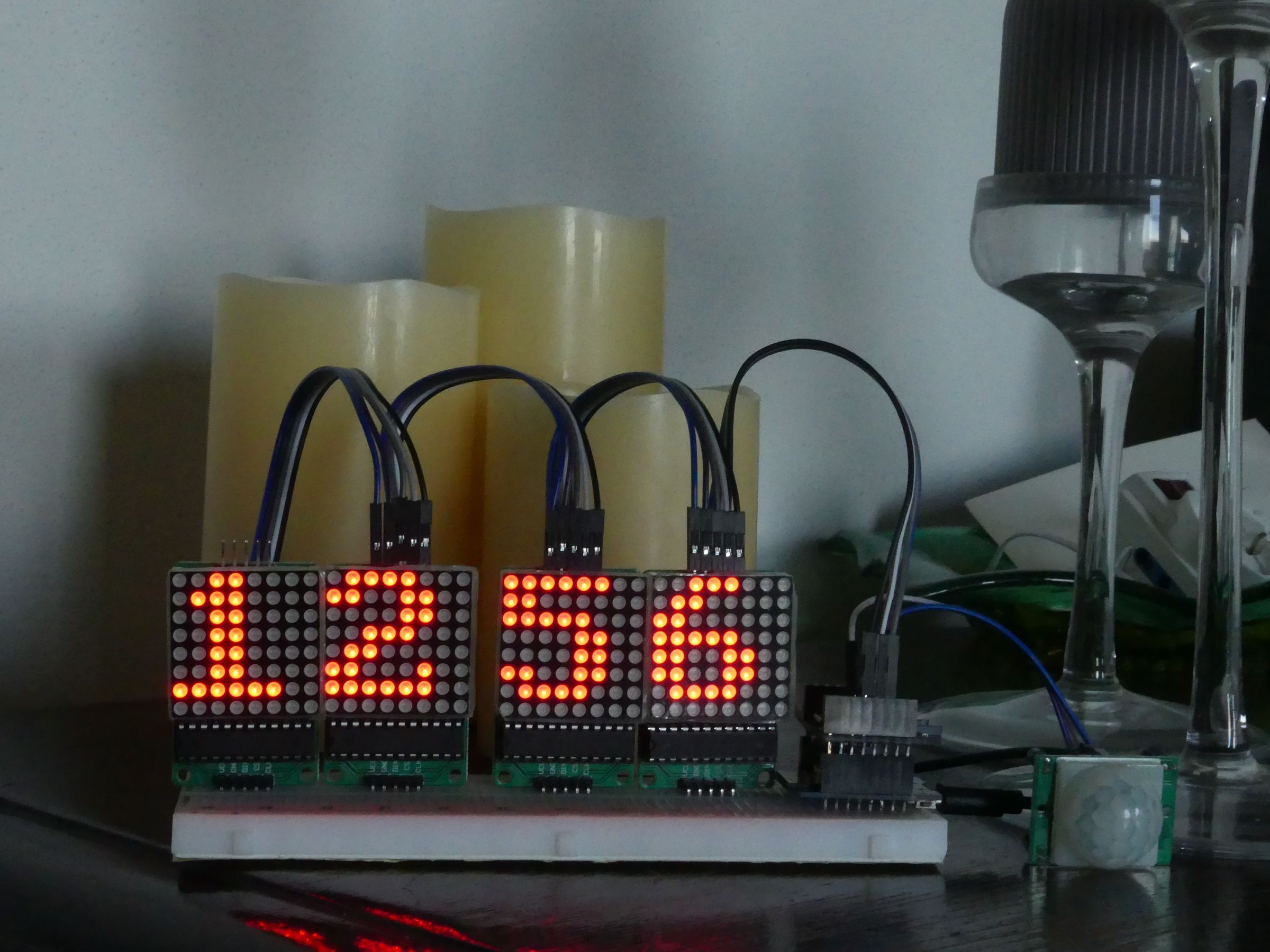 8x8 Led Matrix Clock & Anti-Intrusion Warning : 4 Steps (with Pictures ...