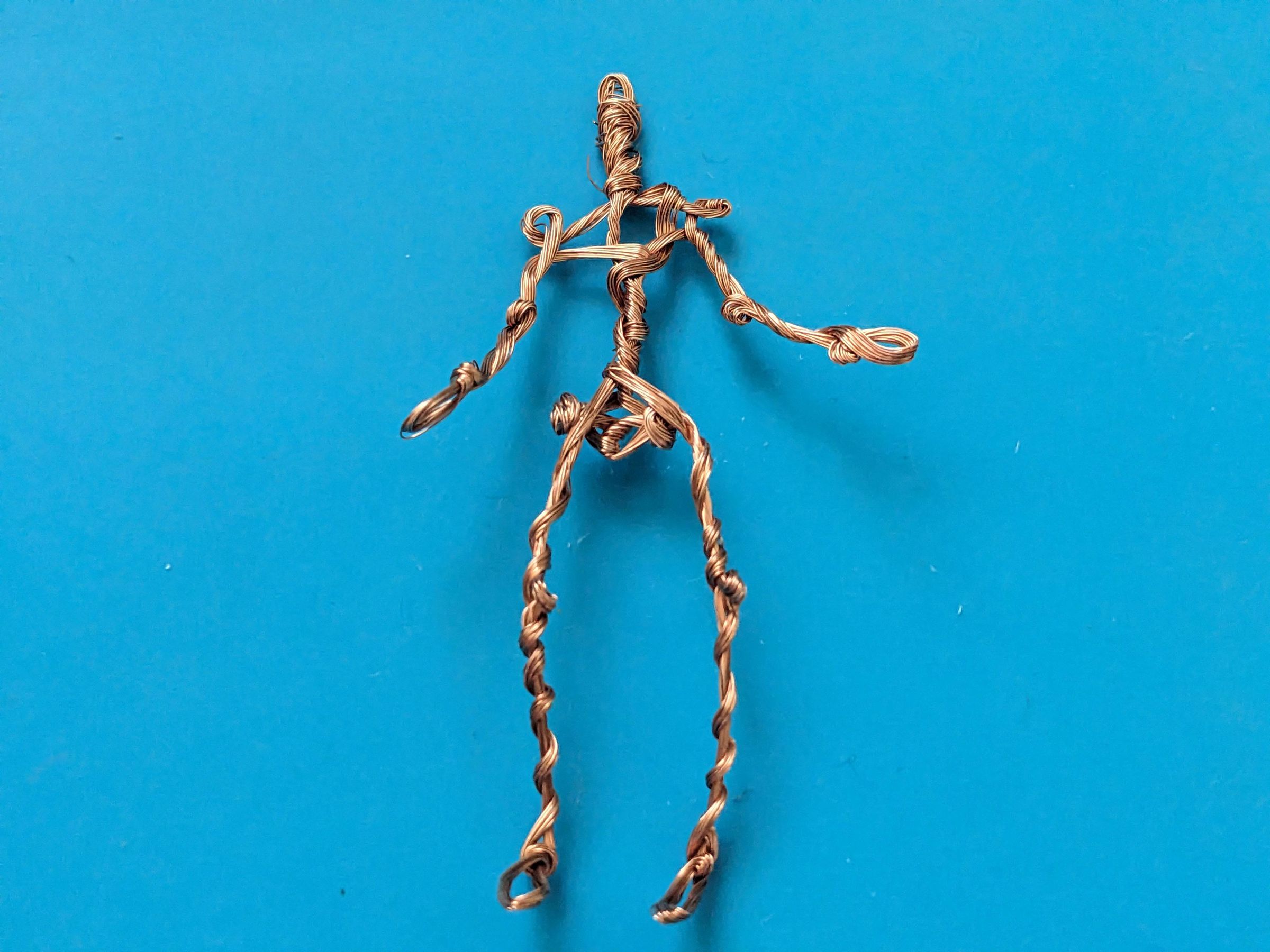 Stop Motion Puppet From Copper Wire Scraps and Electronic Waste : 6 ...