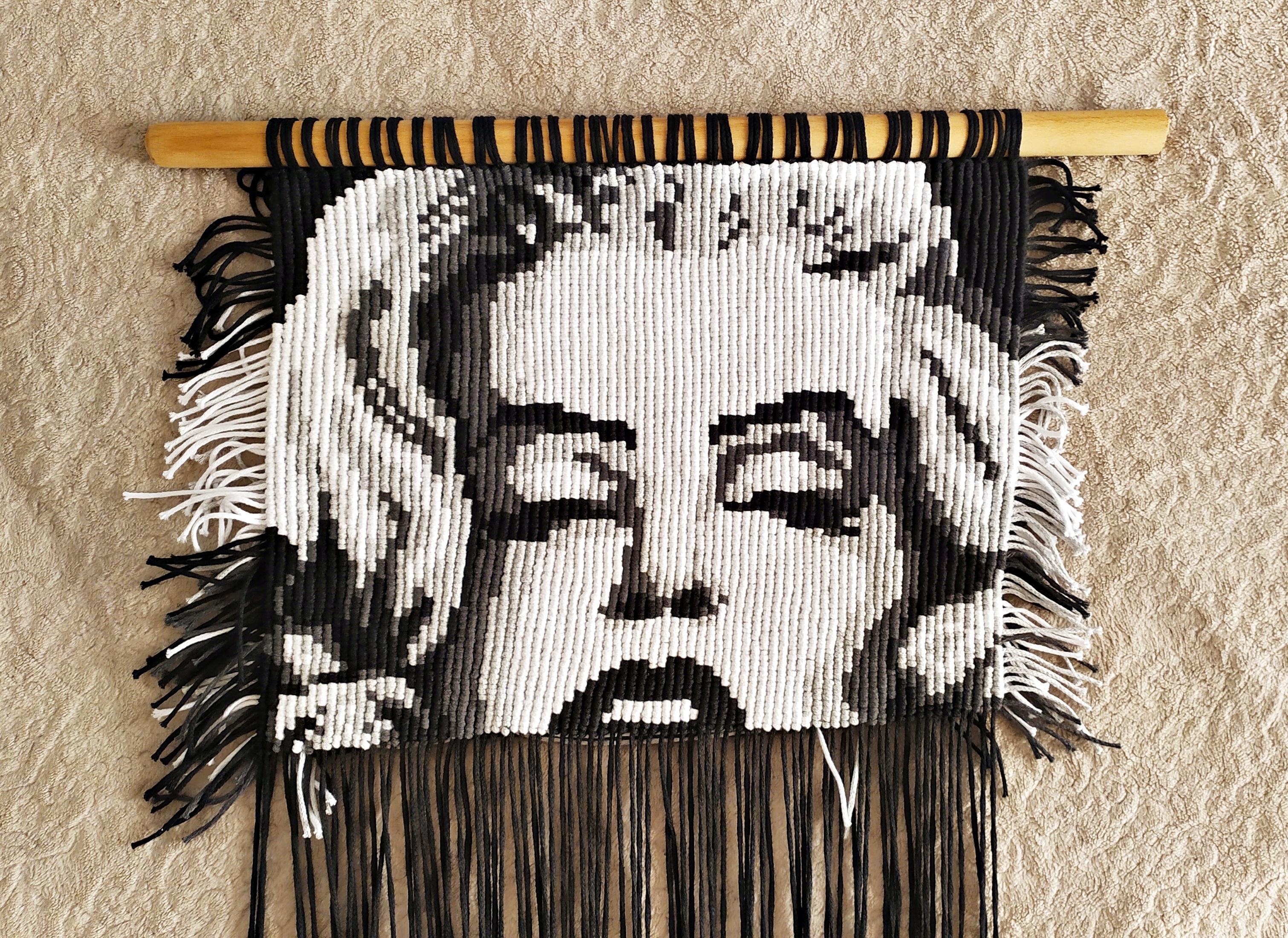 How to Make a Macrame Portrait Wall Hanging : 12 Steps (with Pictures ...