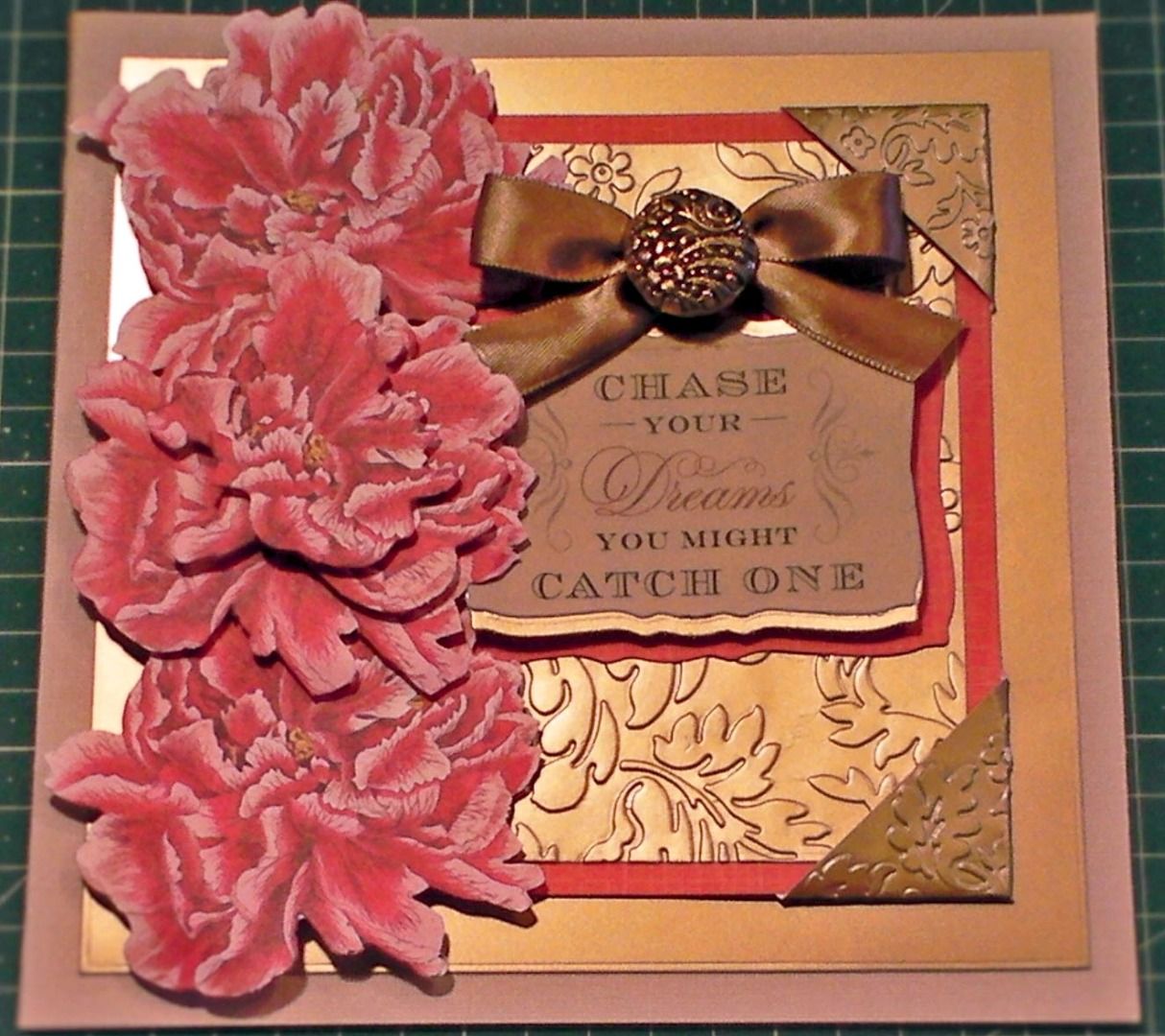 How to Make a Peony Decoupage Gold Embossed Card - Instructables
