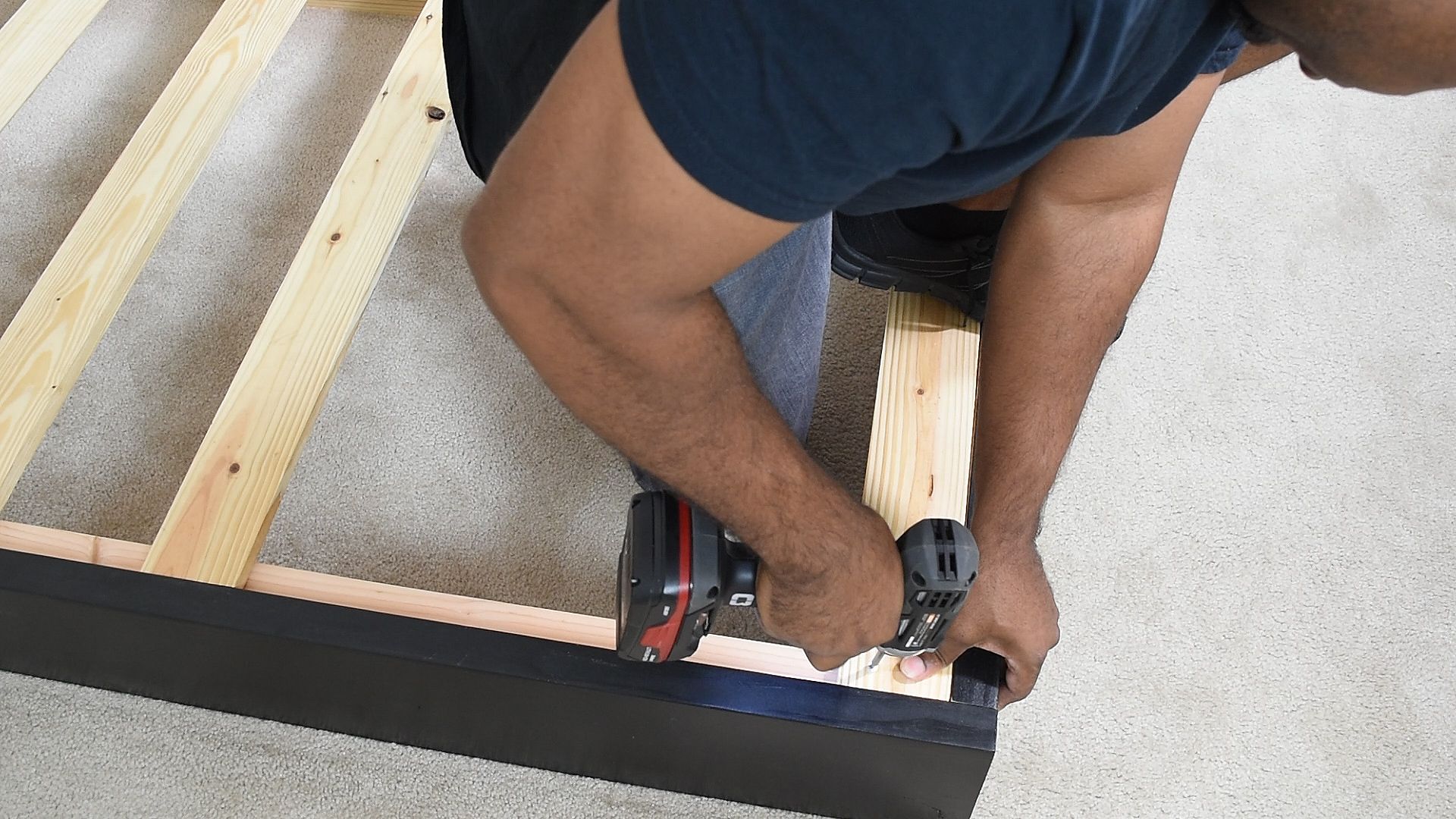 DIY Platform Bed With Floating Night Stands : 7 Steps (with Pictures ...