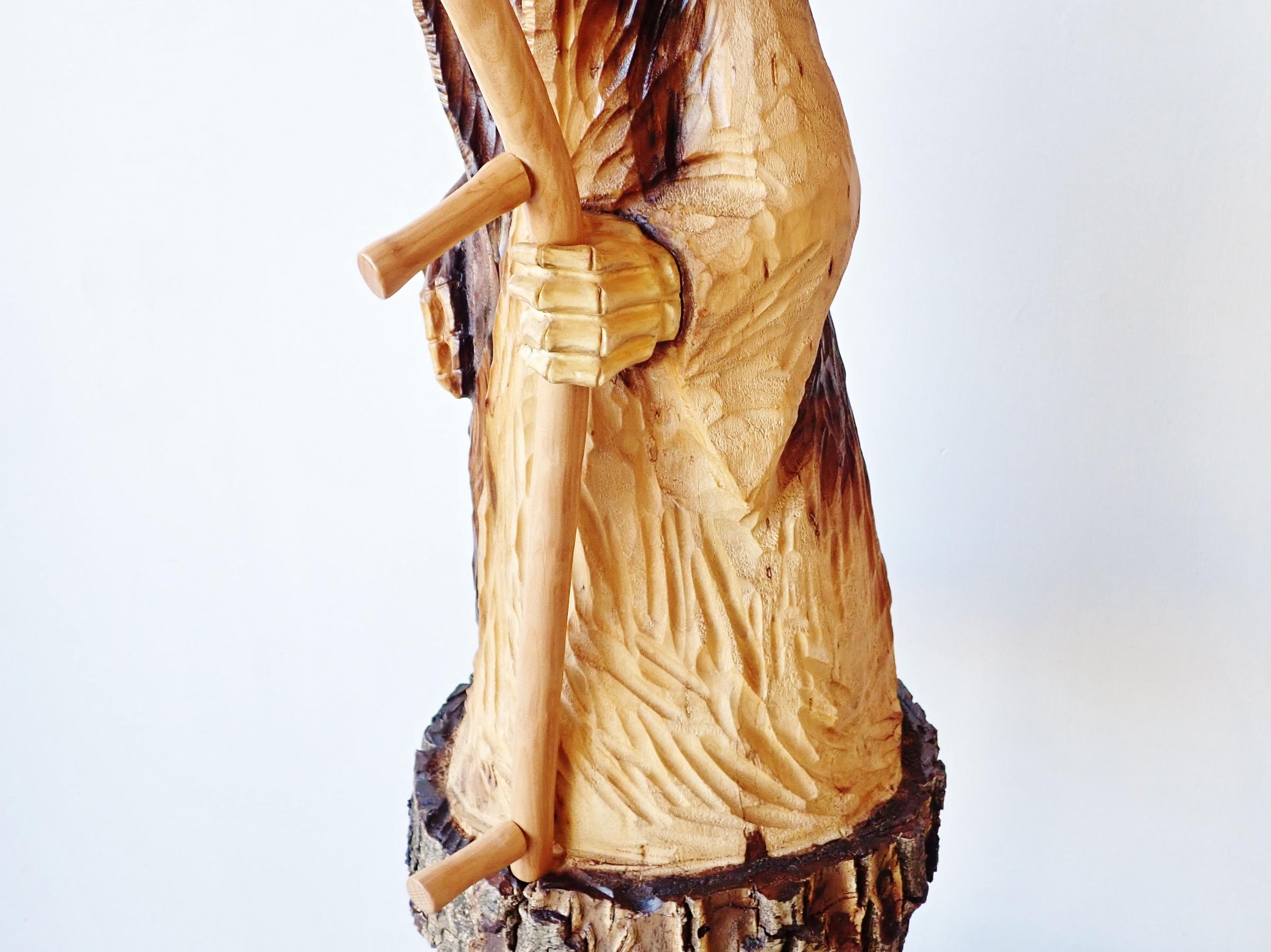 Grim Reaper Carved From a Walnut Log : 17 Steps (with Pictures ...
