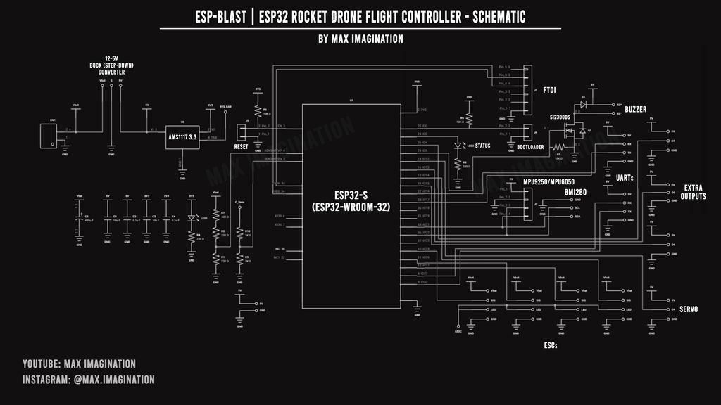Build the Smallest ESP32 Brushless Rocket Drone | ESP-BLAST : 19 Steps ...