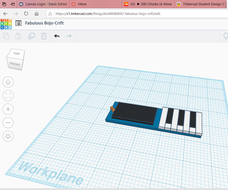Mashup Tinkercad Piano/gaming Project : 8 Steps - Instructables