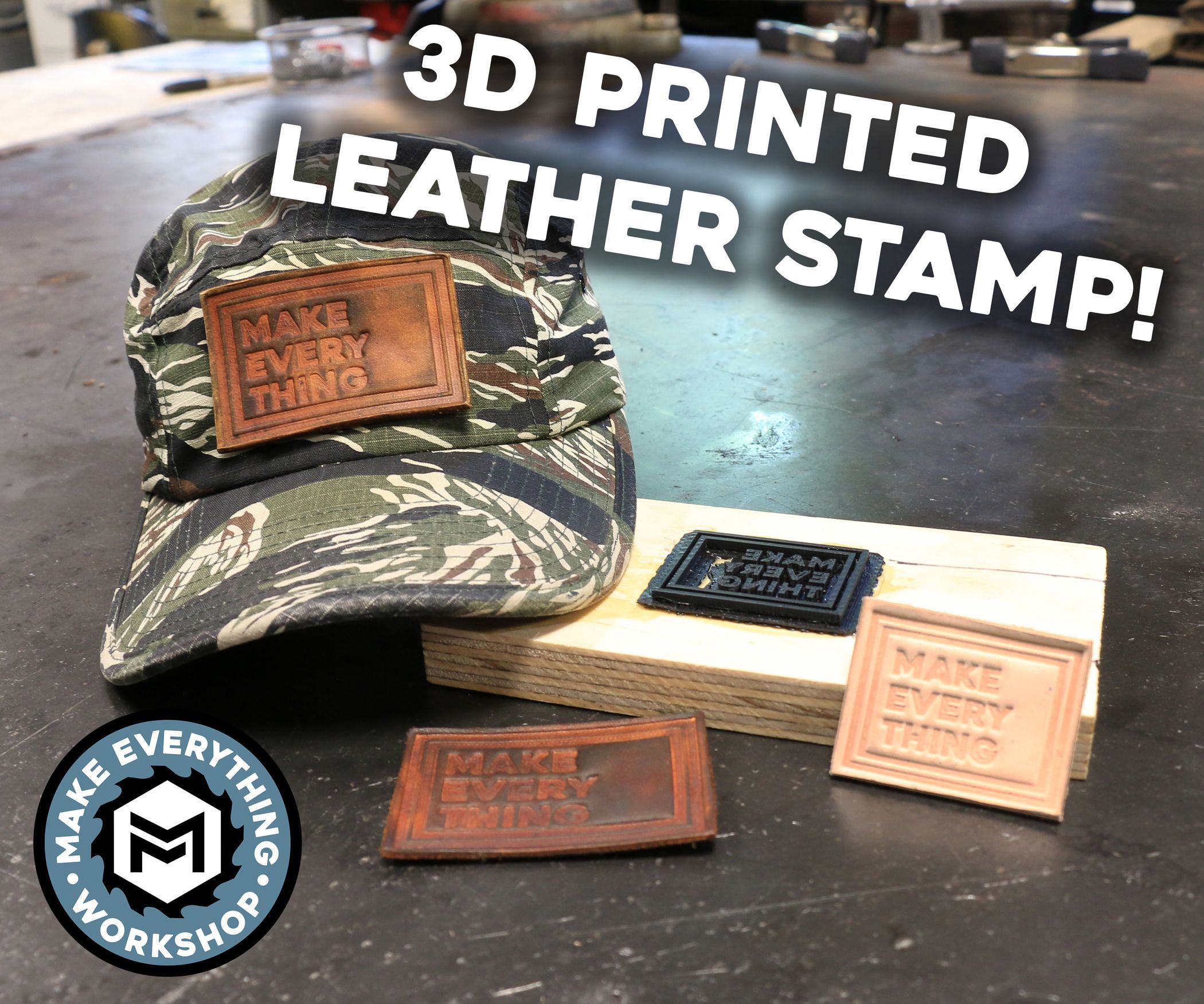 Leather Embossing using 3D printer die - Leatherworking - Dallas Makerspace Talk
