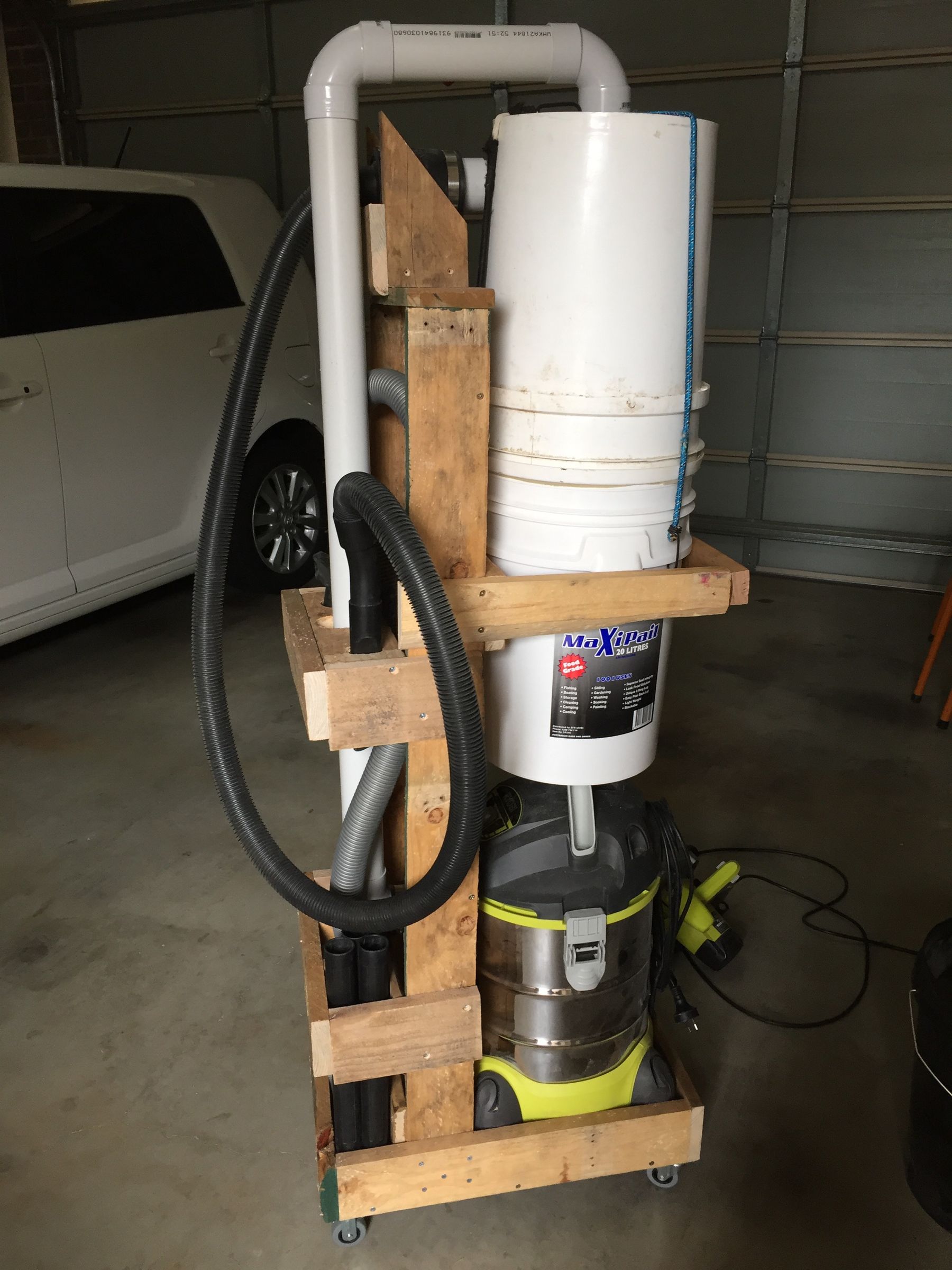 Shop Vac & Cyclone Dust Collection System Cart (Jay Bates Inspired) : 5 ...