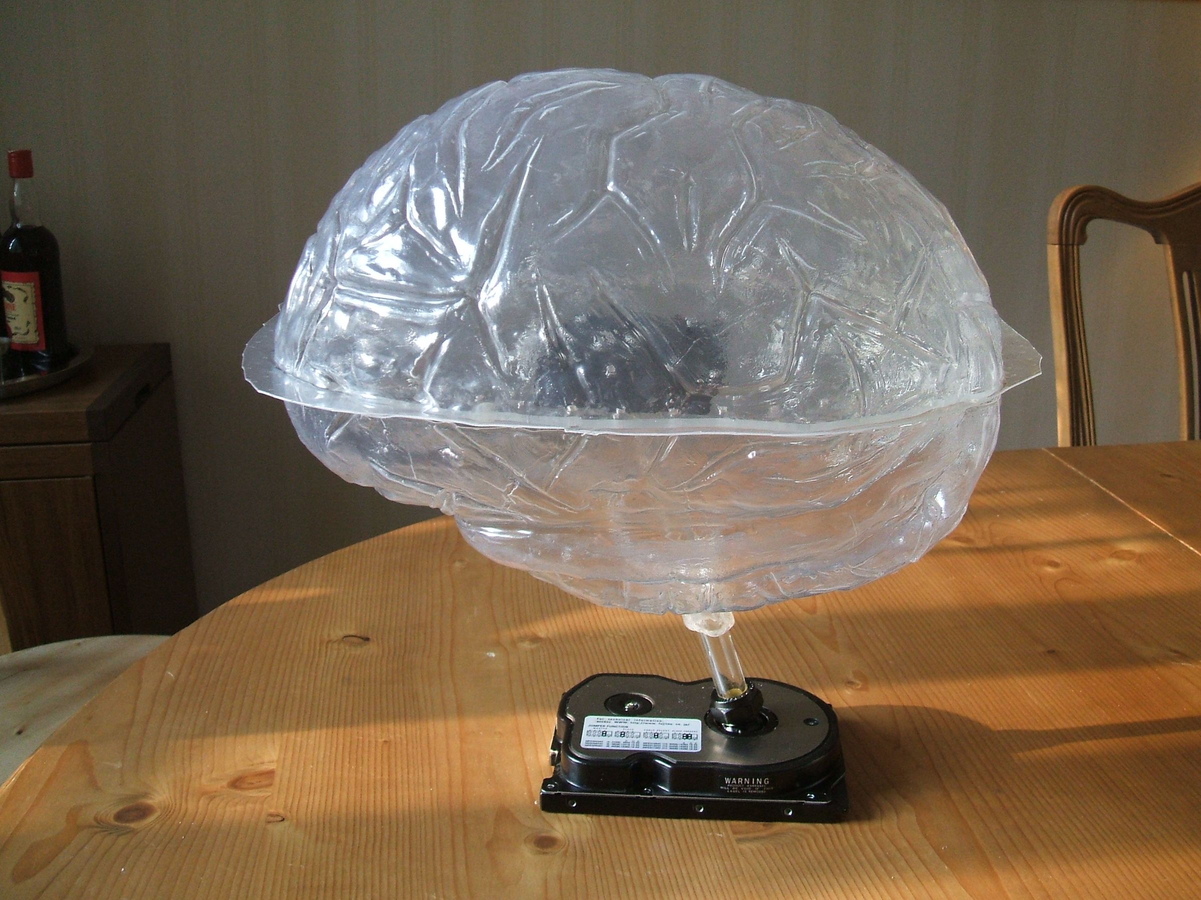 "The Brain" an External Hard-drive and Light Sculpture : 12 Steps (with ...