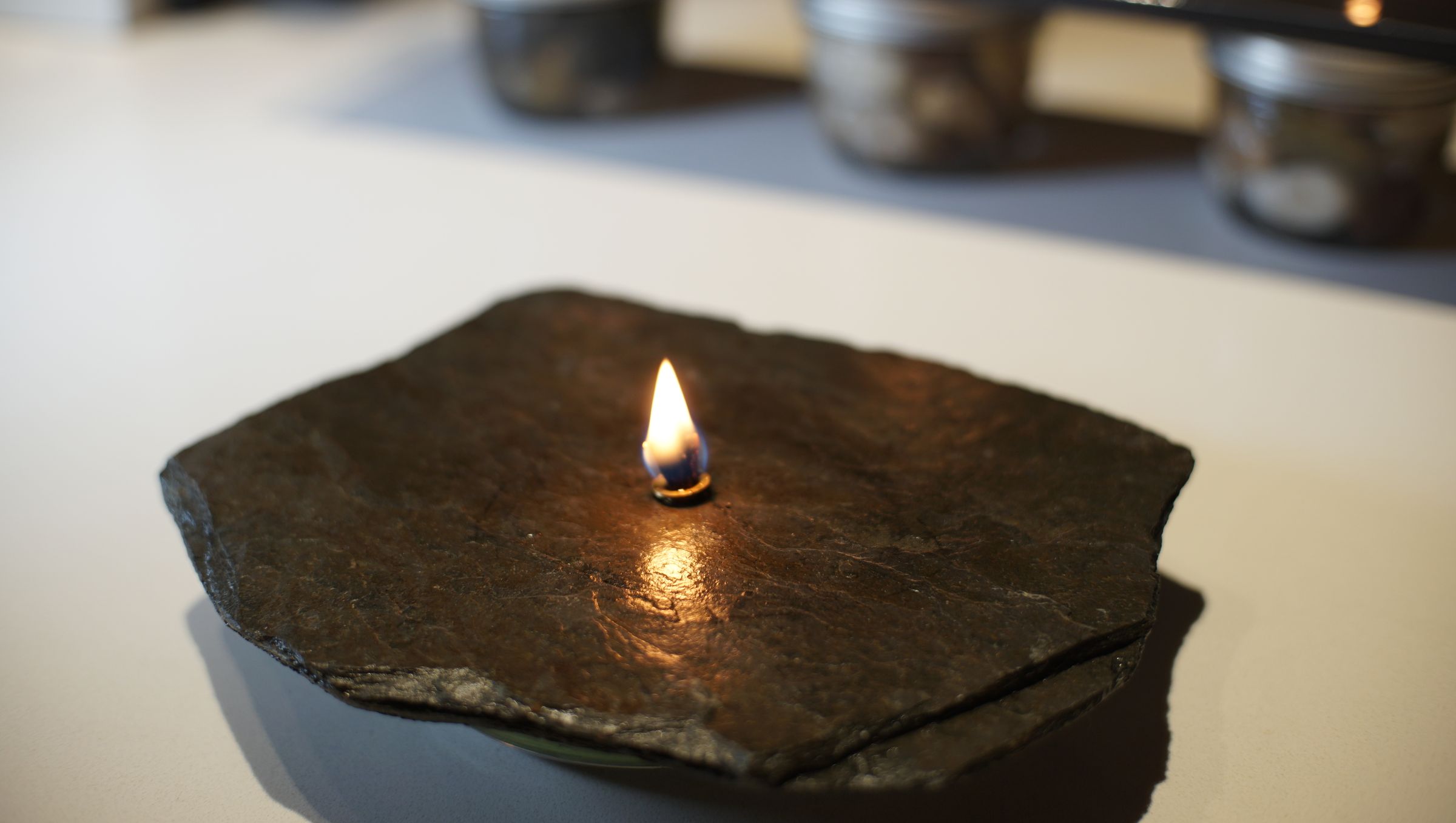 How to Make an Oil Candle From a Tile or Rock : 6 Steps (with Pictures ...