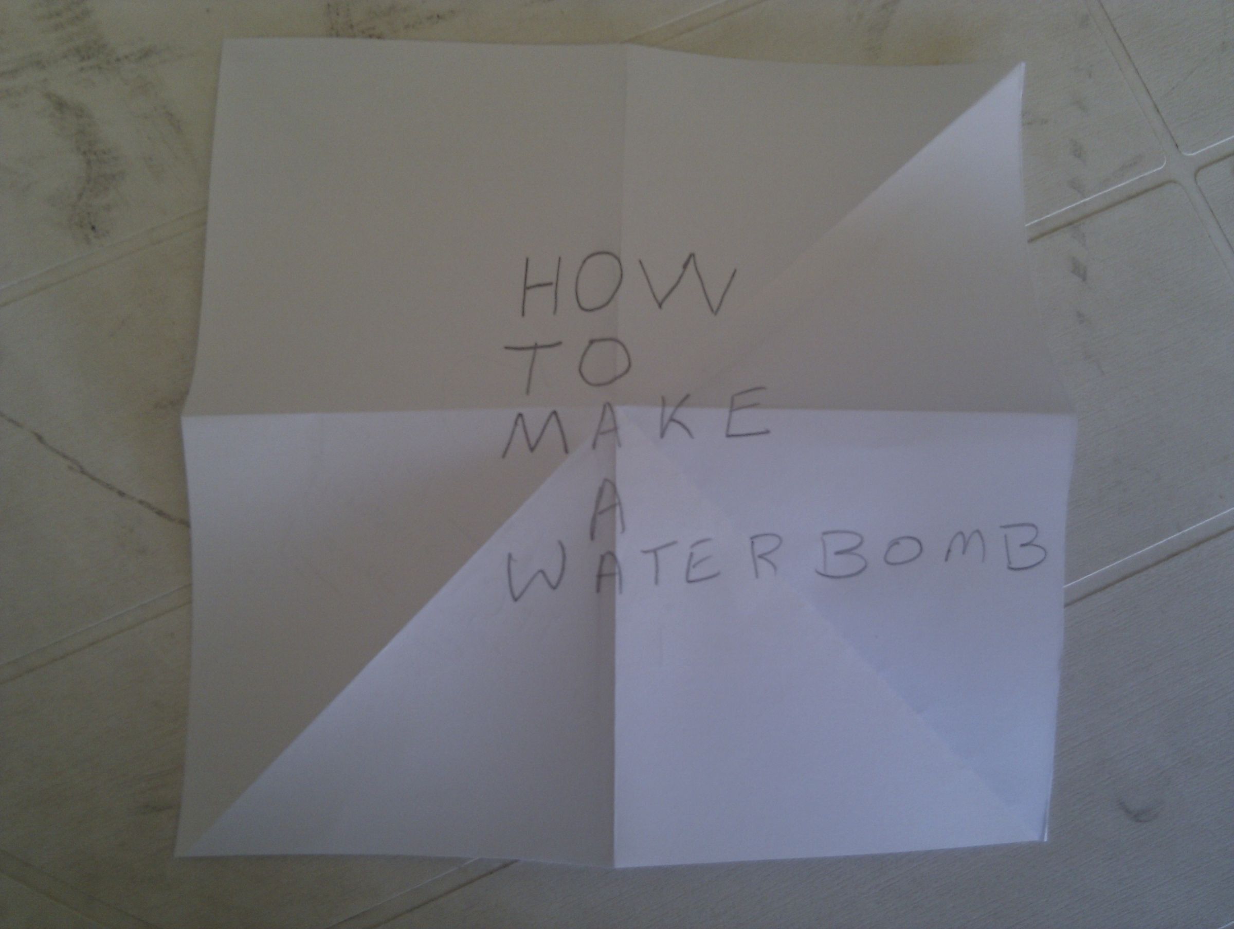 Easy and Awesome Paper Water Bomb or Balloon : 7 Steps - Instructables