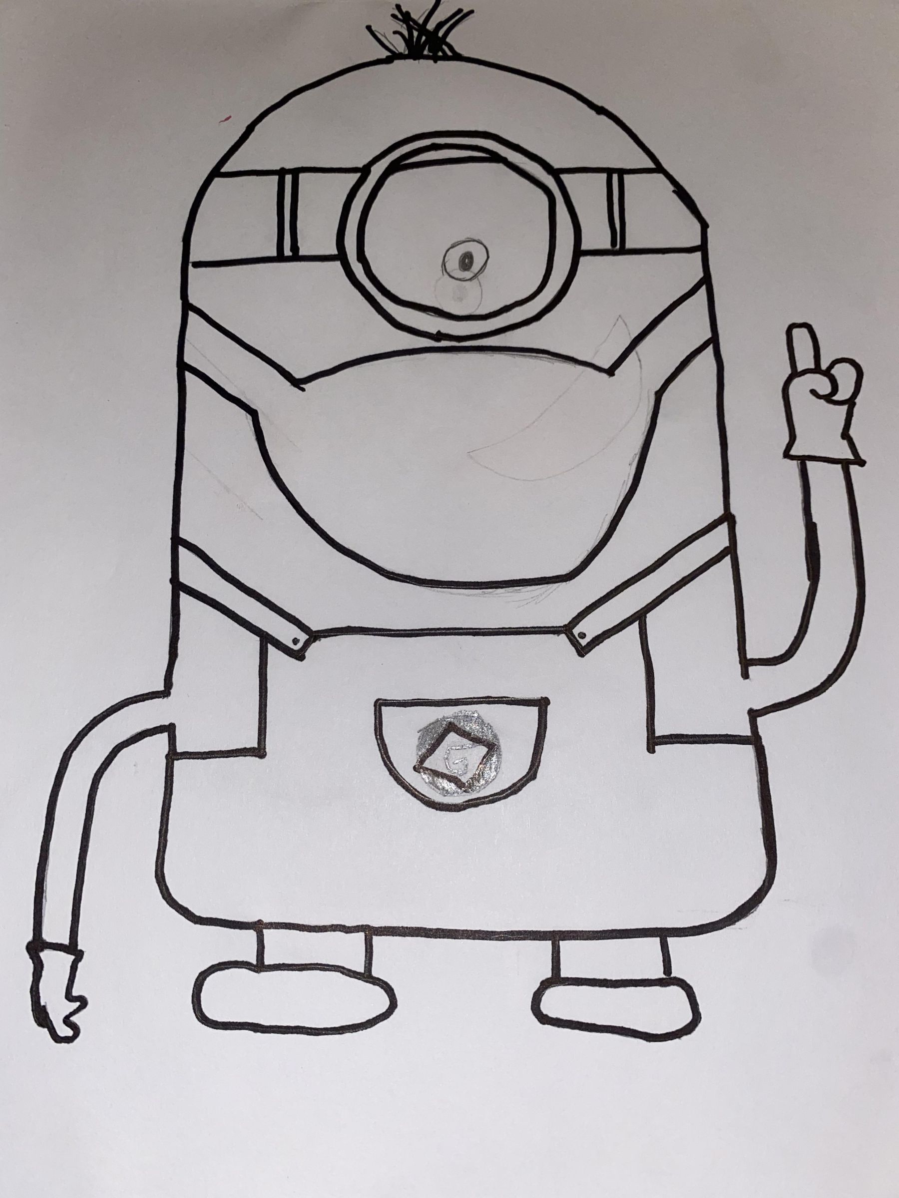 Step by Step Minion Drawing With a Mask : 17 Steps - Instructables