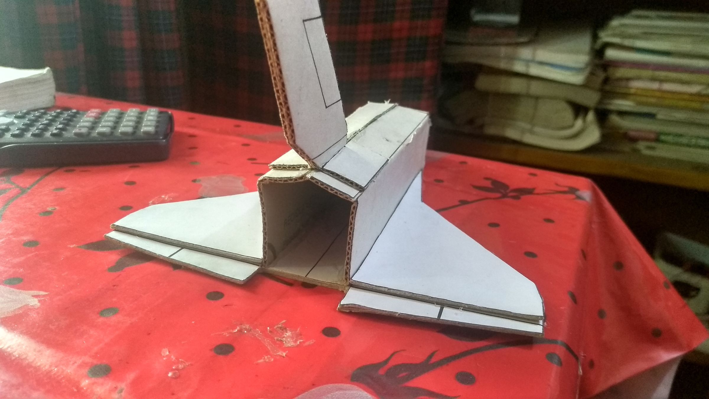 Space Shuttle Atlantis Cardboard Model (With Detachable Cardboard Stand ...