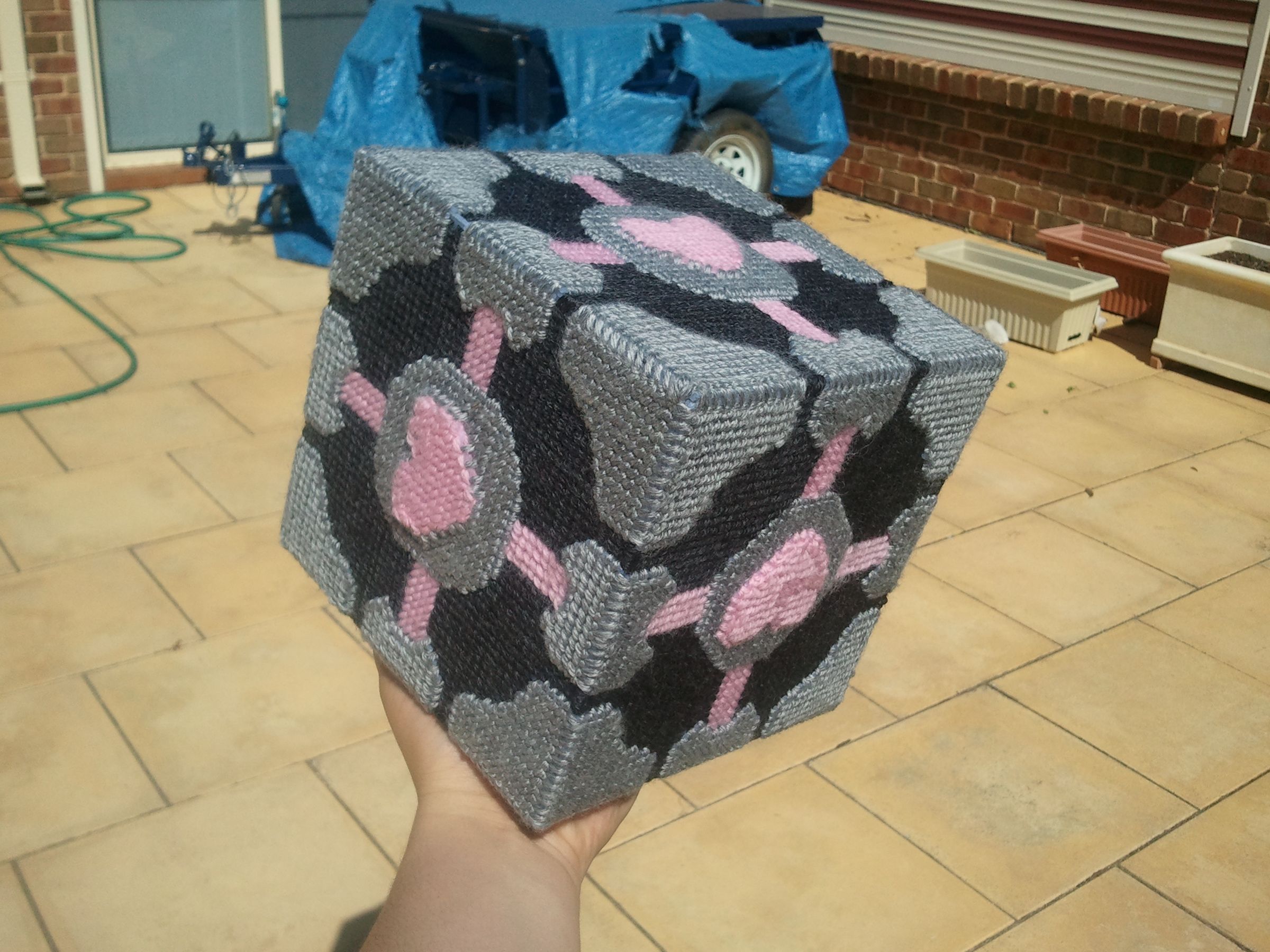 How to Make a Weighted Companion Cube! : 14 Steps (with Pictures ...