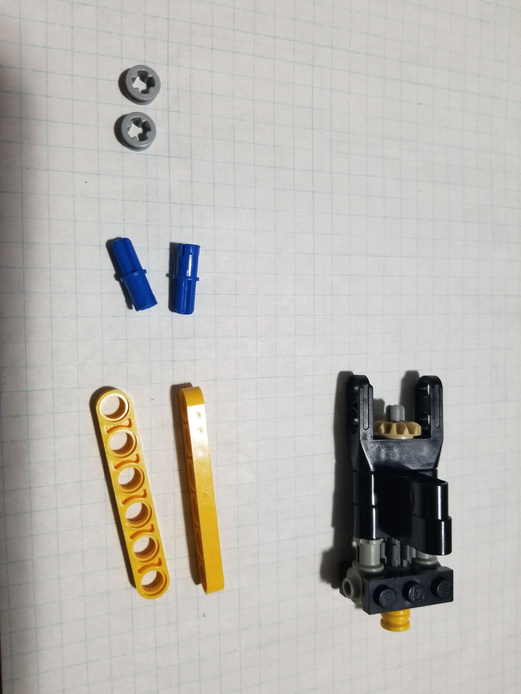 Lego Technic Back to Back Double Actuator Build : 9 Steps (with ...