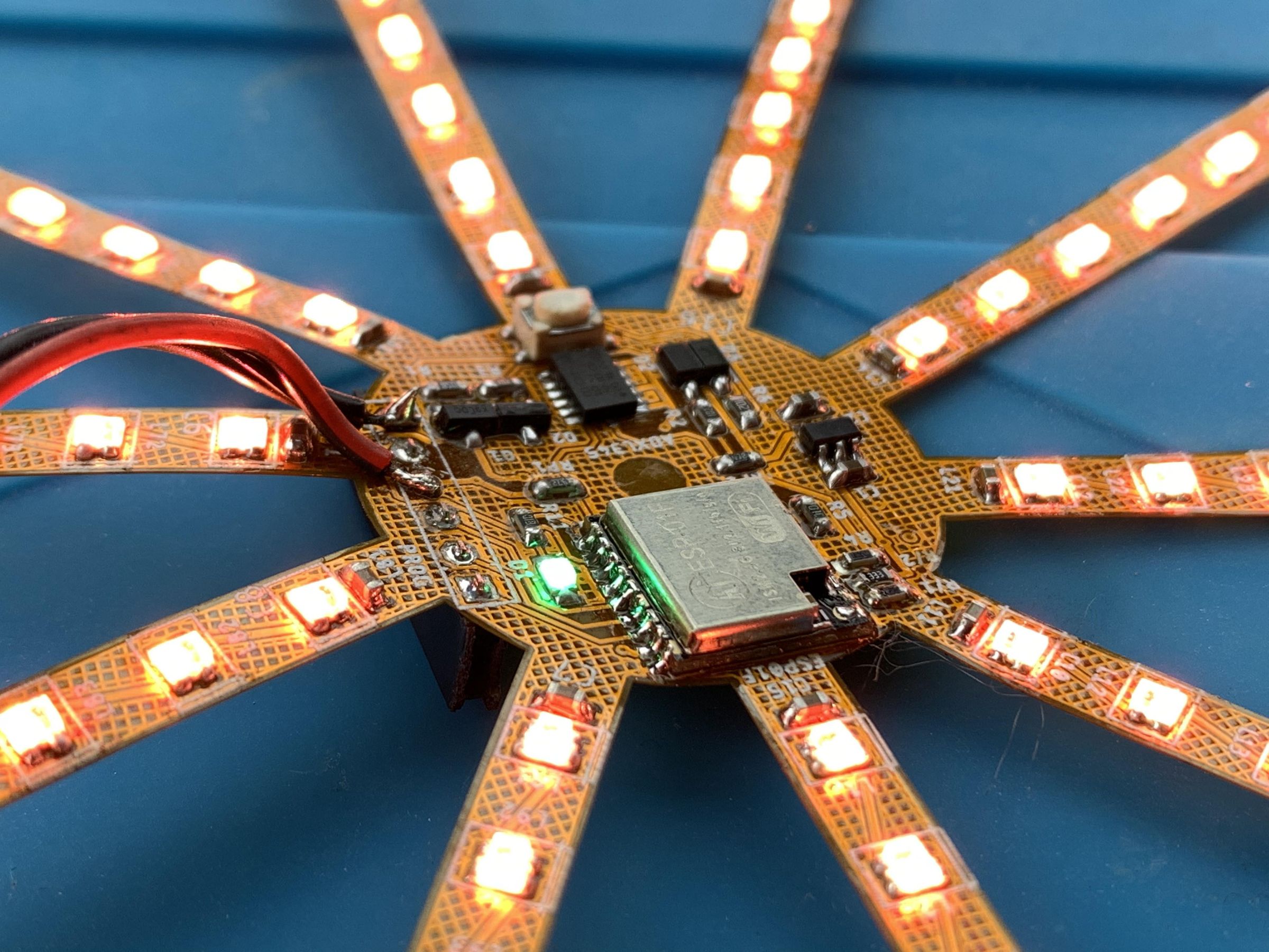 FLEXBALL - a Hundred Pixel Flexible PCB Ball With WiFi : 6 Steps (with ...