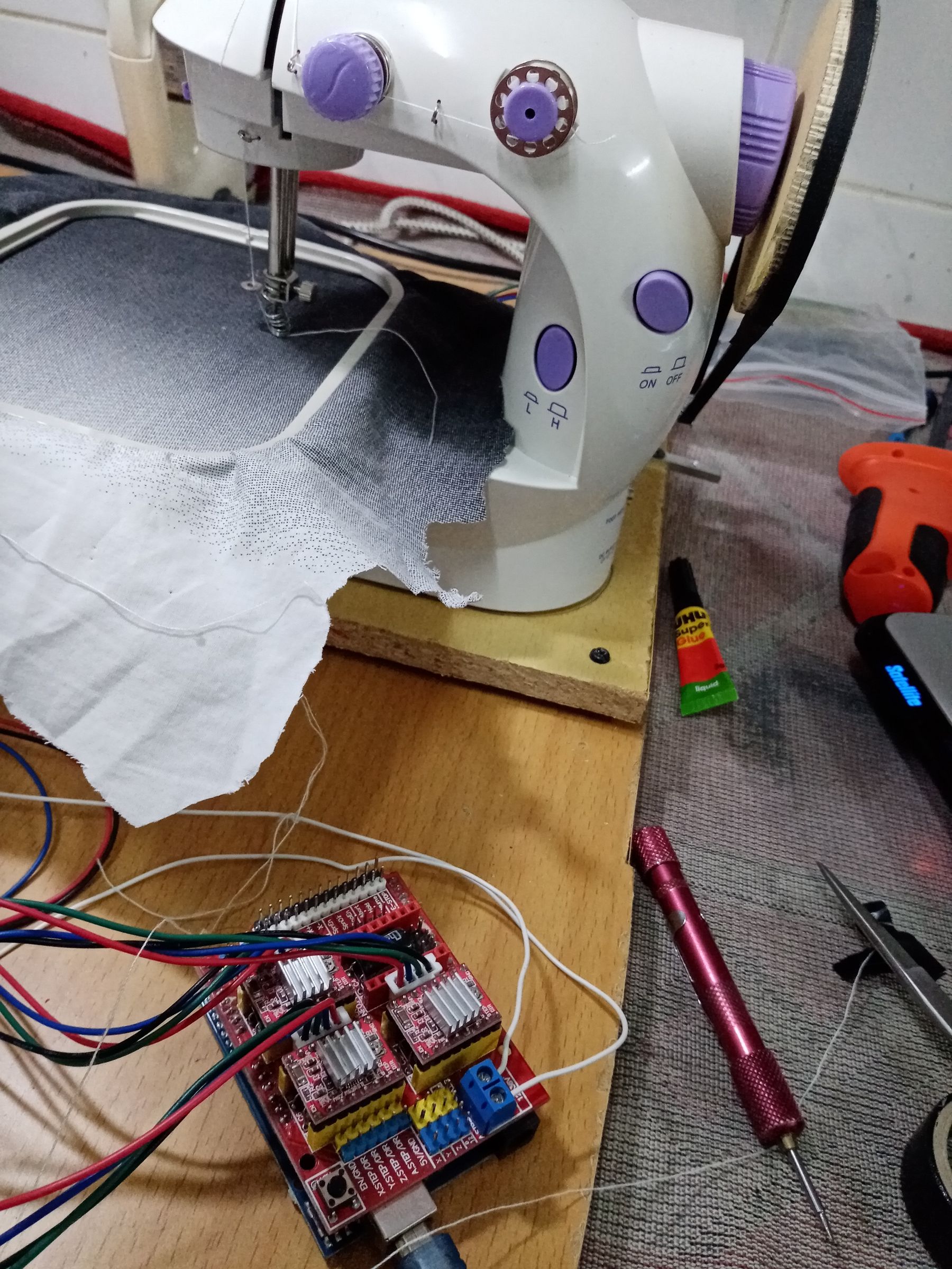 ARDUINO CNC EMBROIDERY SEWING MACHINE : 5 Steps - Instructables