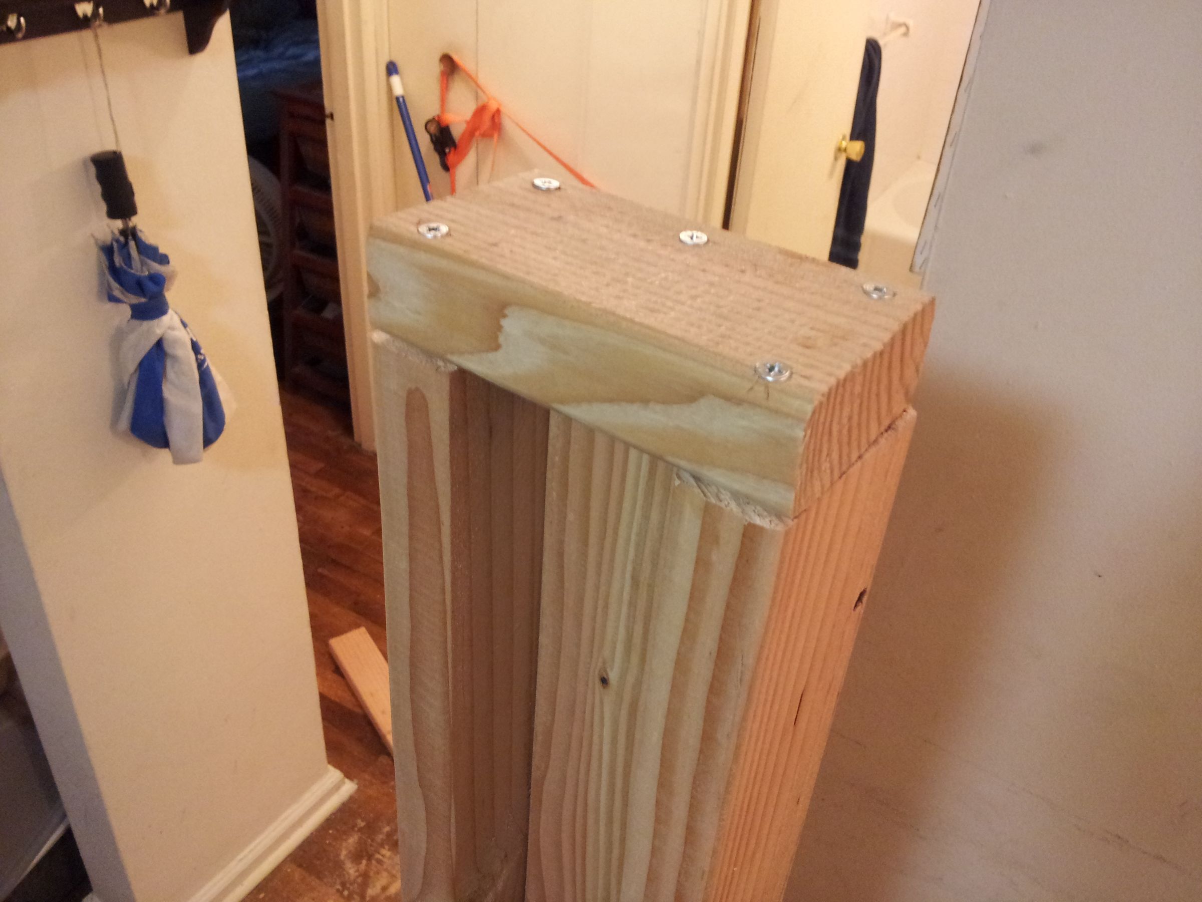 Vertical Bike Rack From 2x4s (single Bike) : 5 Steps (with Pictures ...