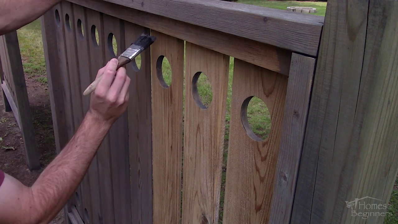 How to Strip and Re Strain a Wood Fence or Privacy Panels : 9 Steps ...