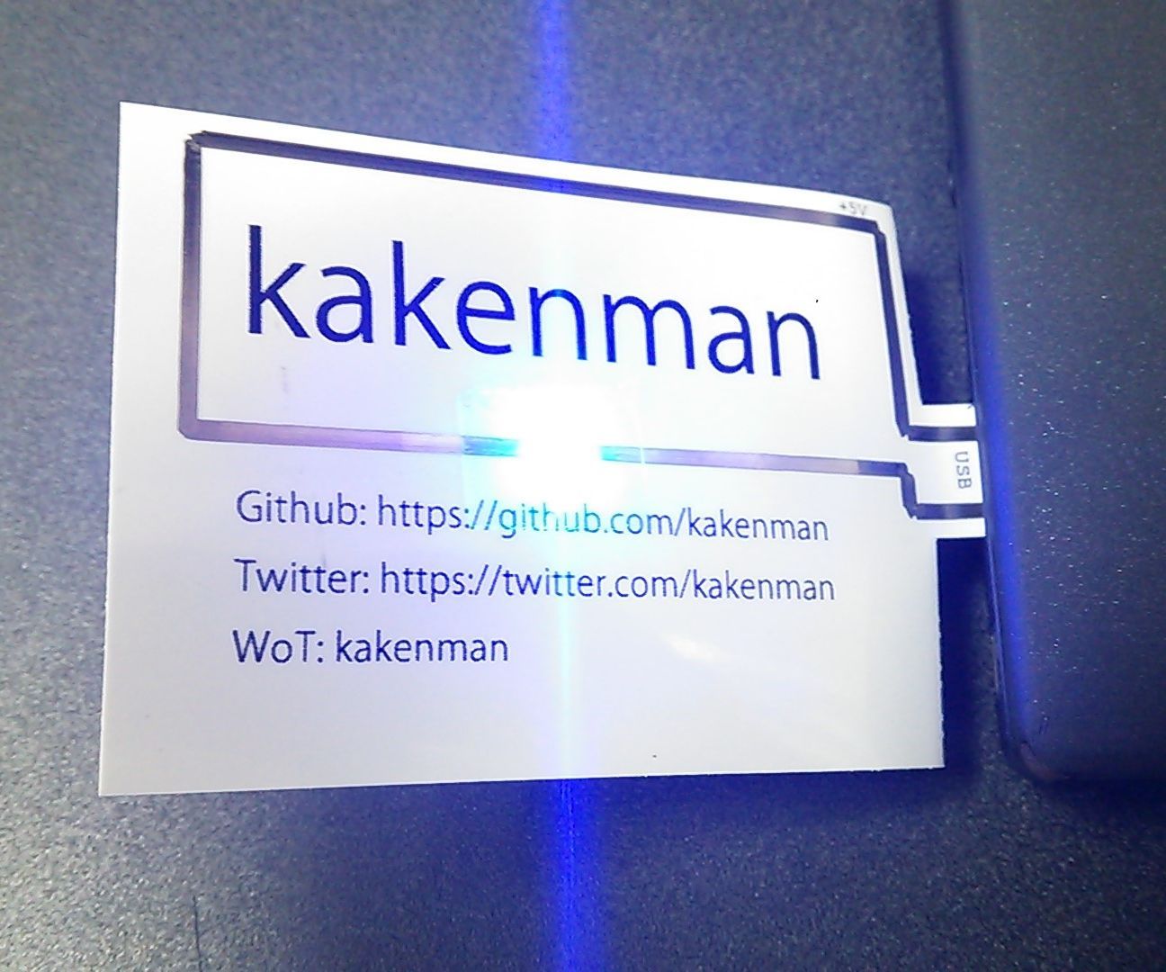 Illuminating Namecard : 4 Steps - Instructables