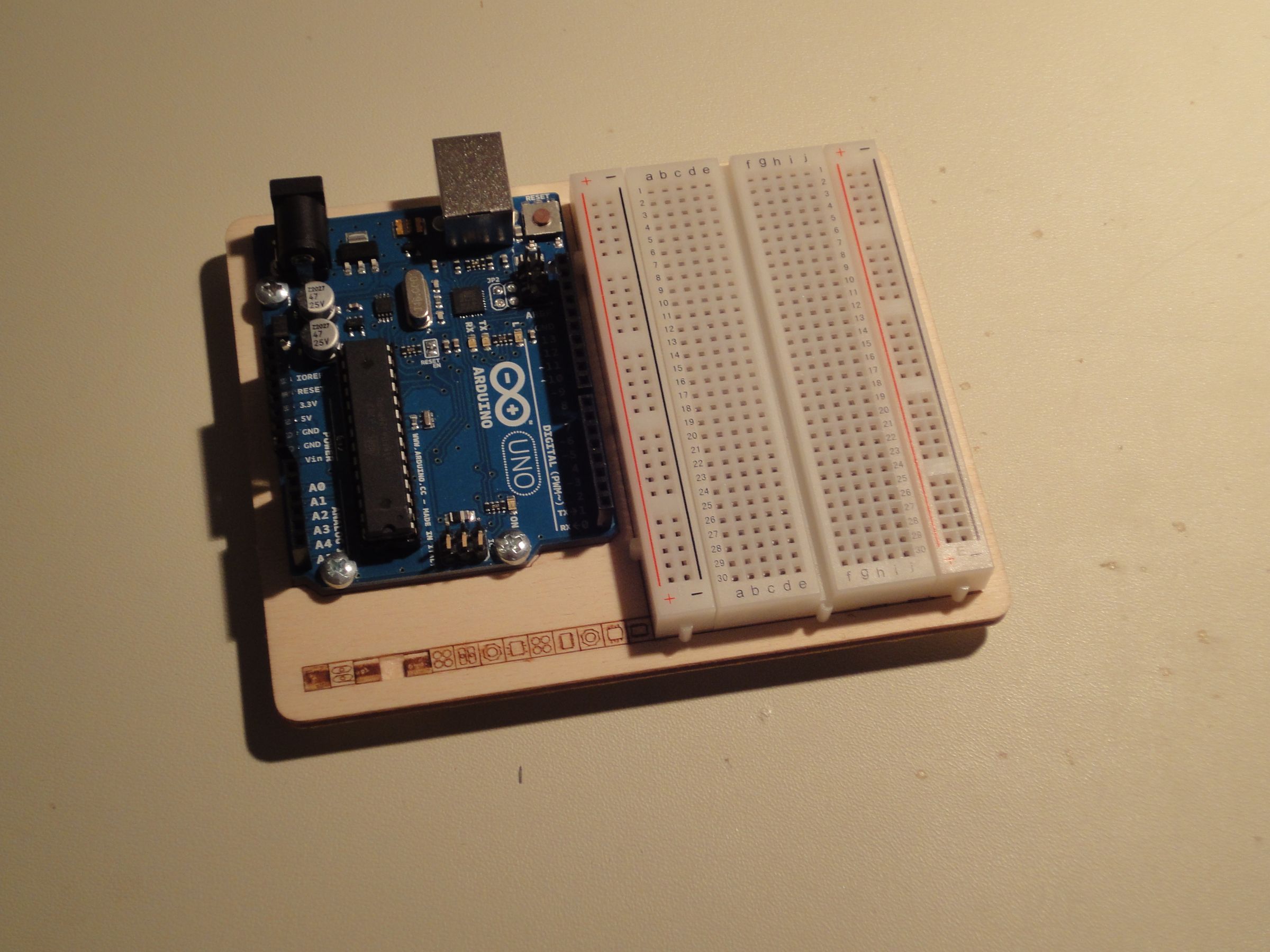 Wooden Puzzle Modular Electronics Prototyping Board : 10 Steps ...