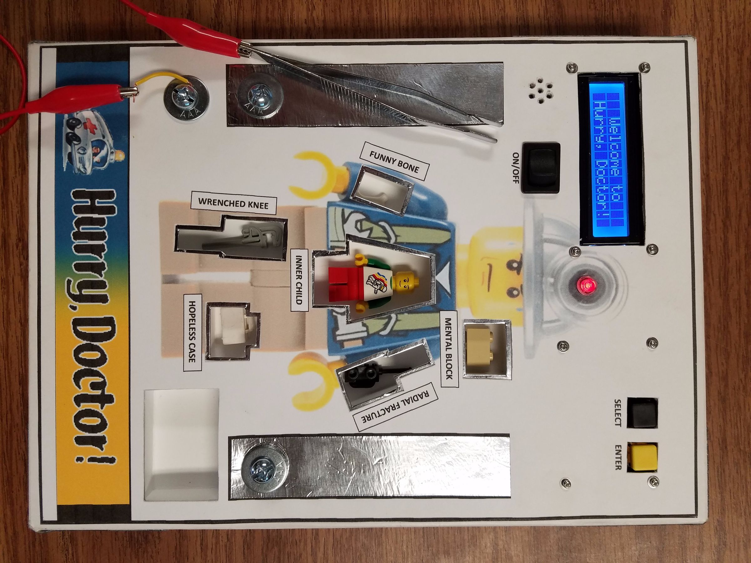 "Hurry, Doctor!" an Arduino Powered Operation Style Electronic Board ...