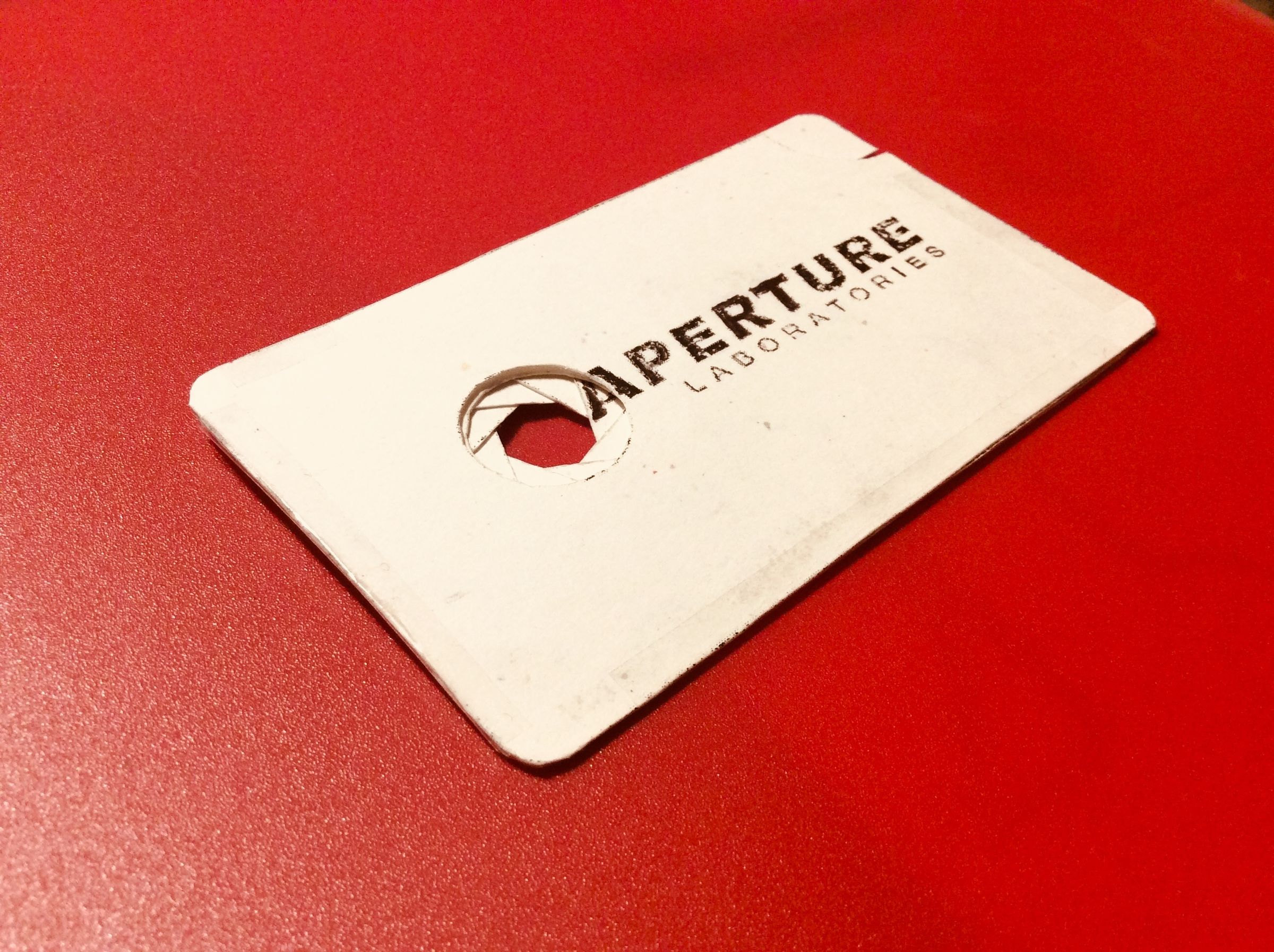 Aperture Science Business Card : 4 Steps (with Pictures) - Instructables