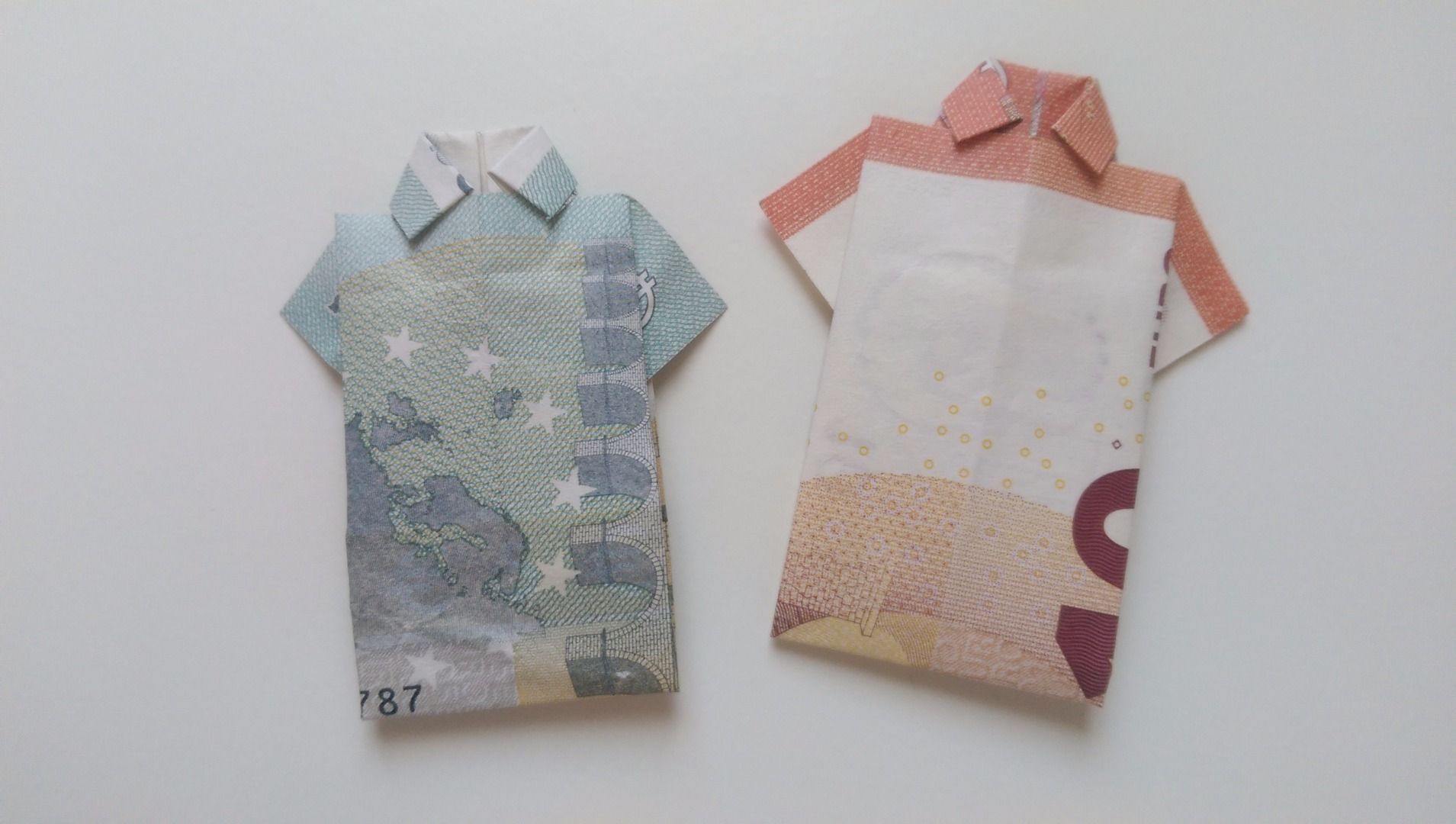 How to Fold a Shirt From Paper Money : 9 Steps (with Pictures ...