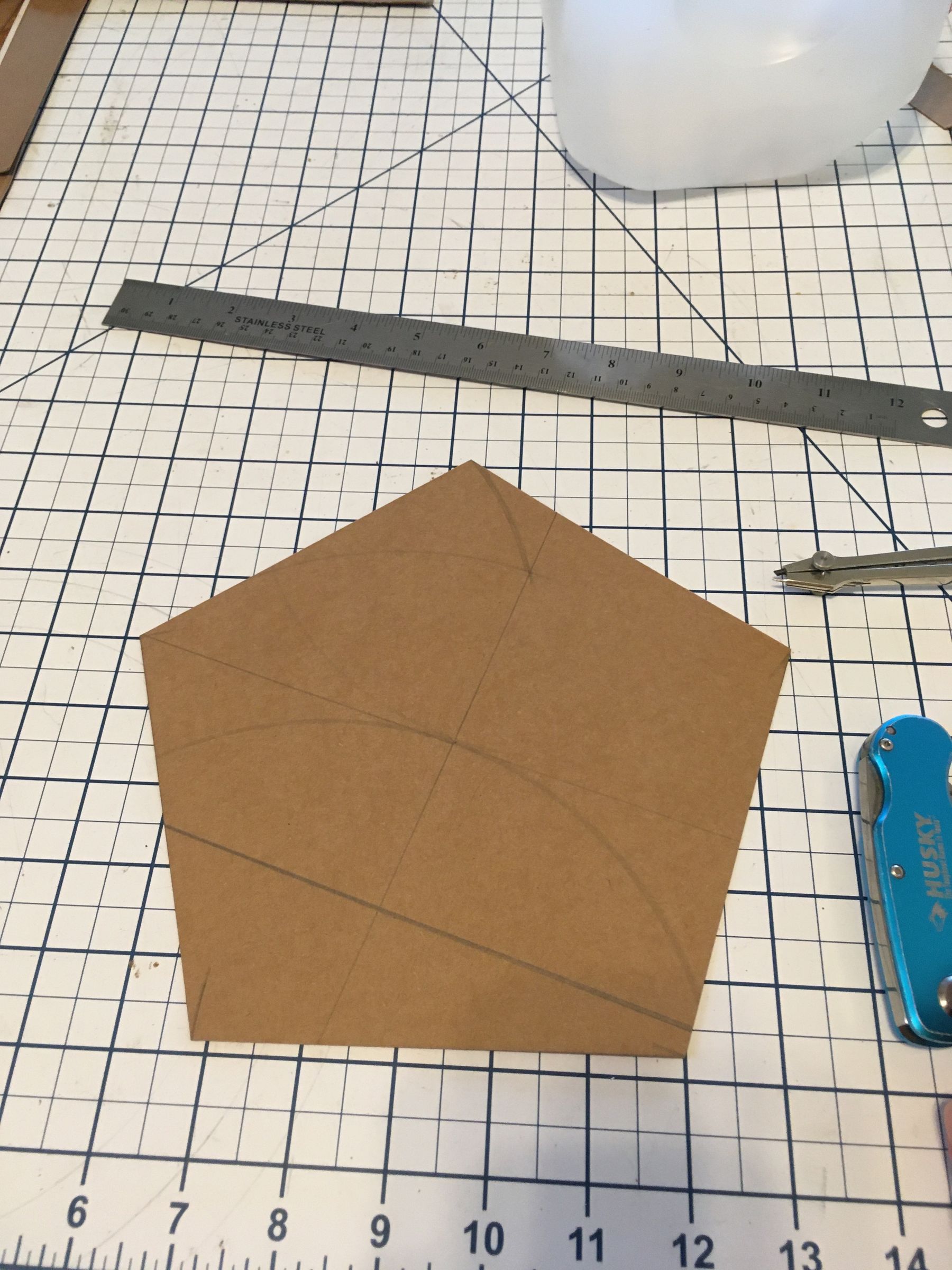 Geometric, Pentagonal Planter From Cardboard and a Plastic Bottle : 10 ...