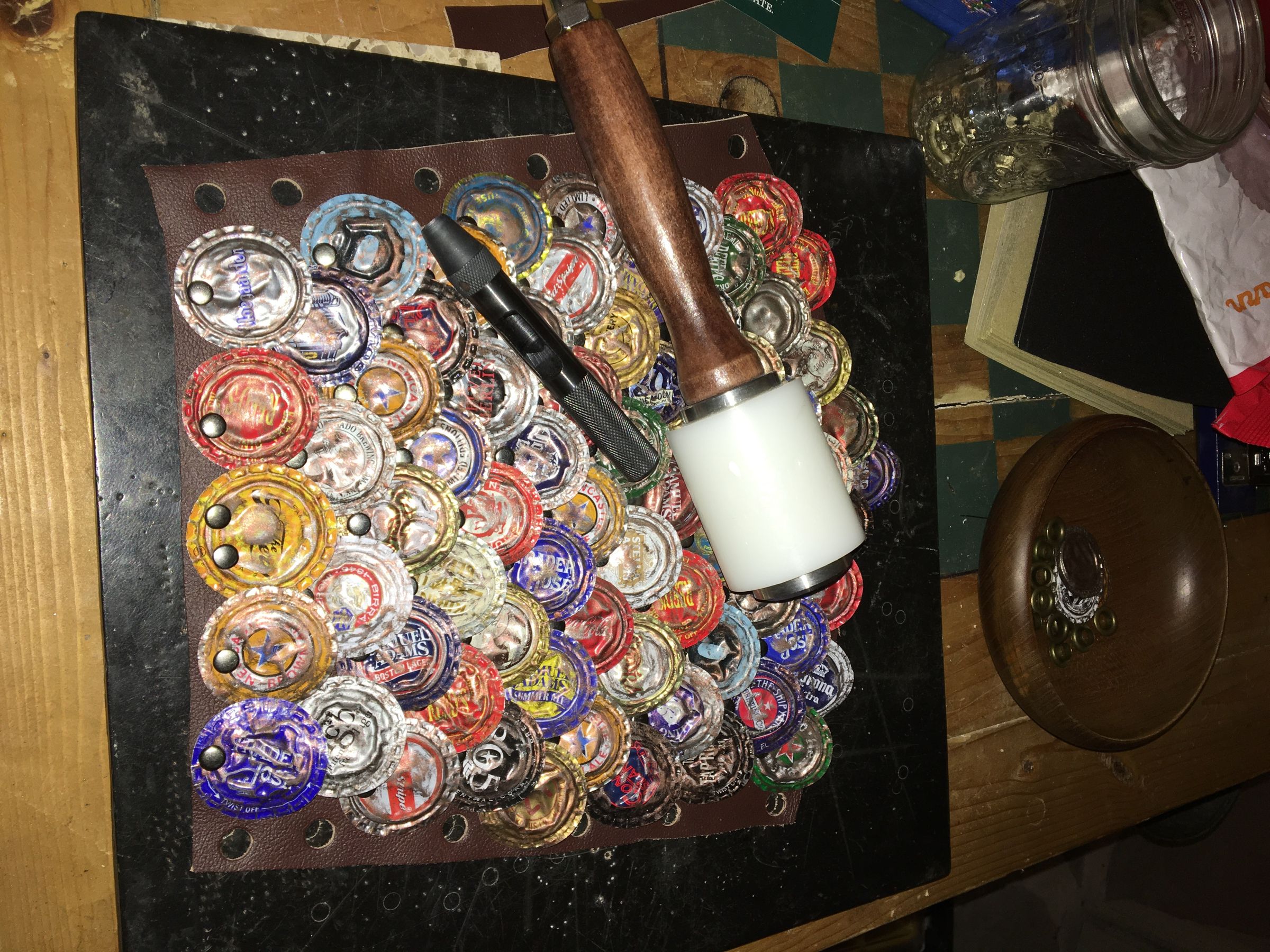 Bottle Cap Armored Bracer for Zombie Protection : 11 Steps (with ...