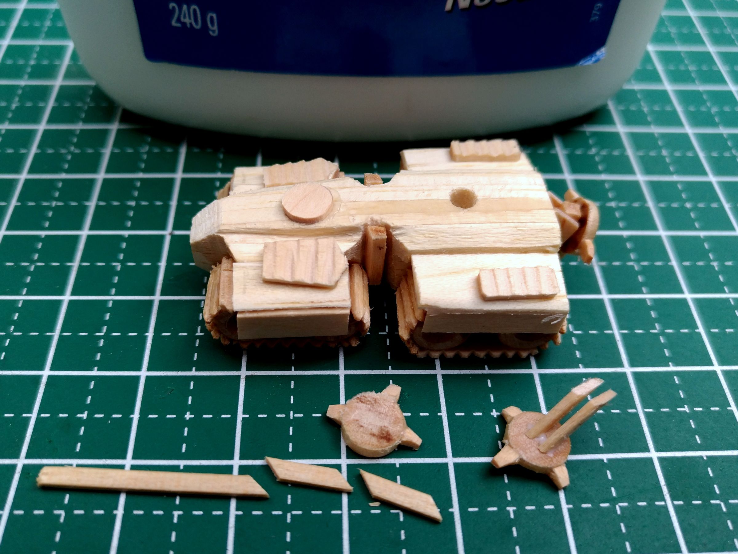 Starcraft 1 Terran Siege Tank Mini Popsicle Stick Model : 5 Steps (with ...