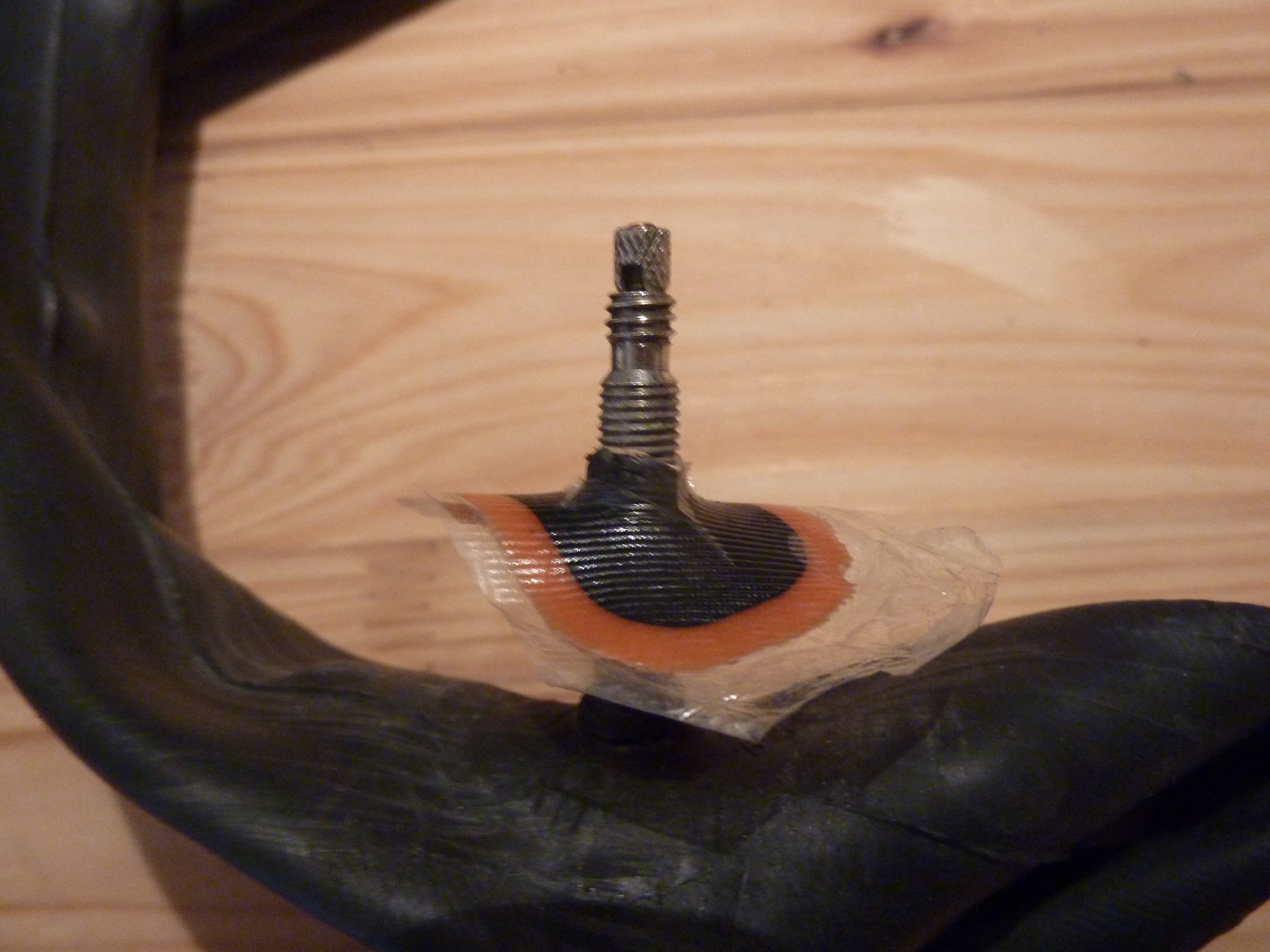 The Proper Way to Patch a Puncture on the Base of the Tube's Valve : 5 ...