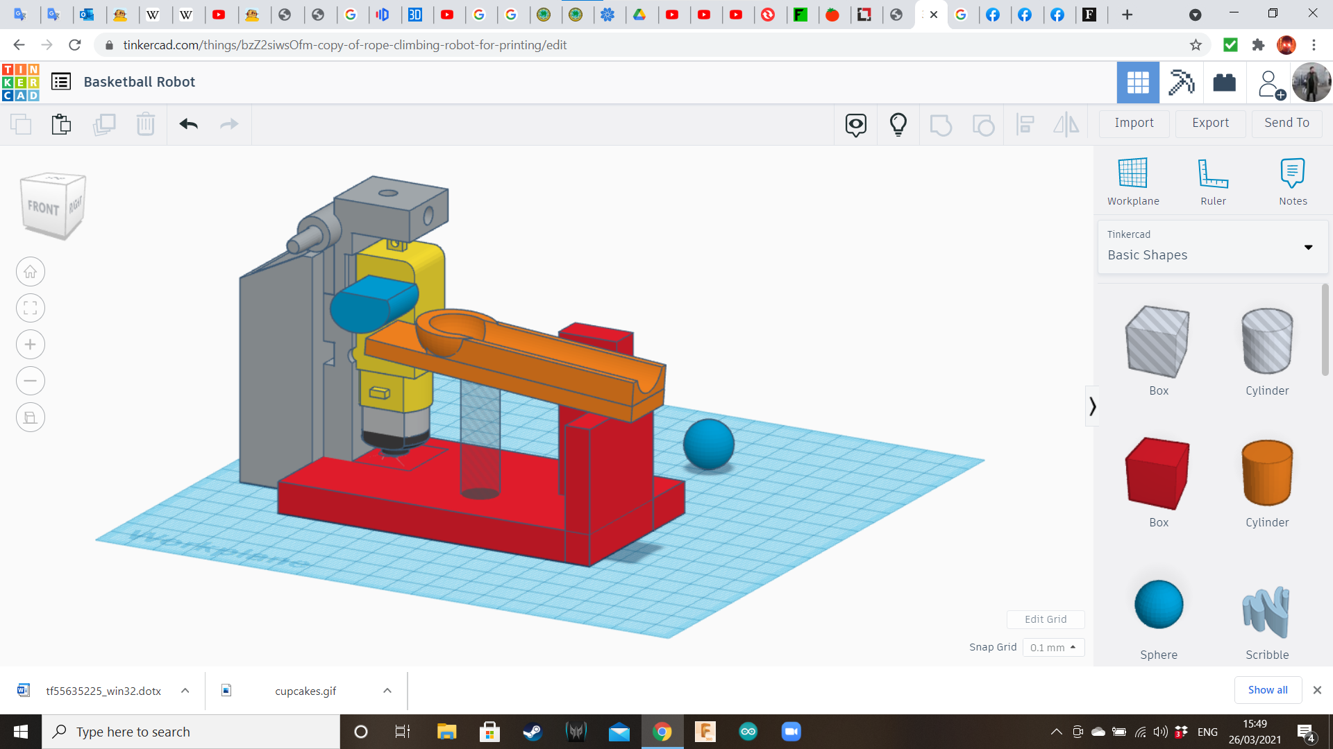 Tinkercad Robotics for School: Basketball Machine! : 16 Steps (with ...
