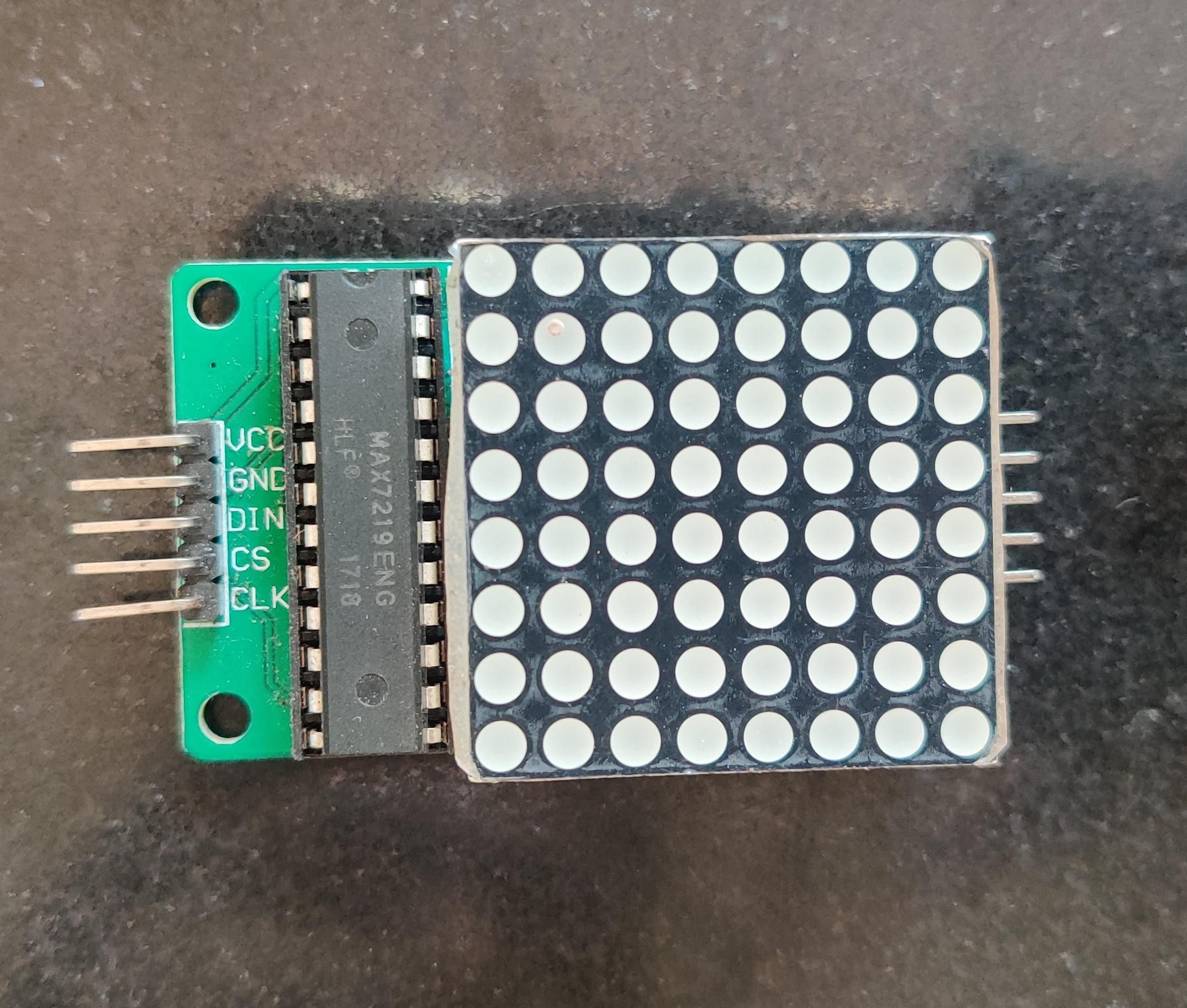 Display Desired Alphabet on the MAX7219 8x8 LED Dot Matrix - Instructables