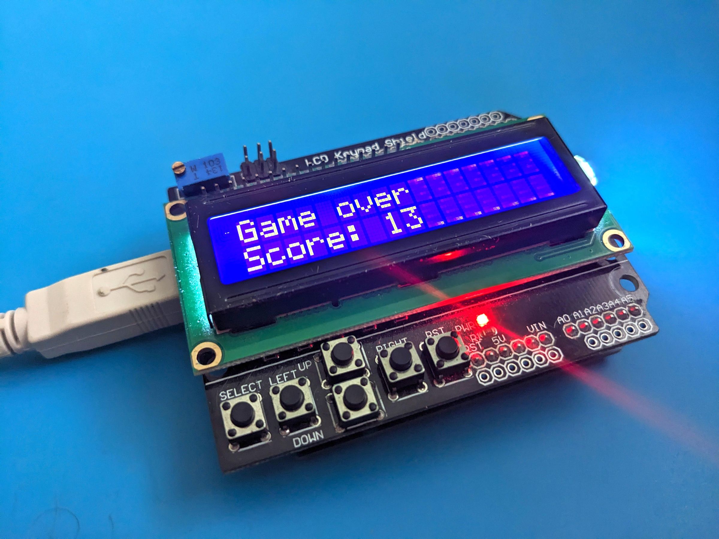 Retro Racing Game on a 16x2 Character LCD With Arduino : 5 Steps (with ...