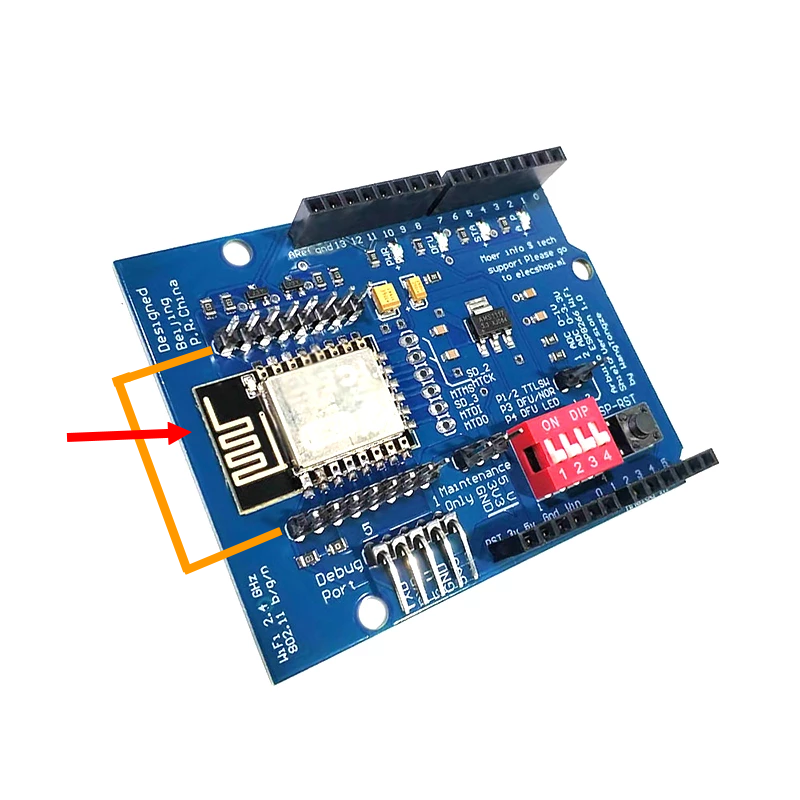 ESP8266 ESP-12E UART Wireless WIFI Shield TTL Converter Uncomplicated ...