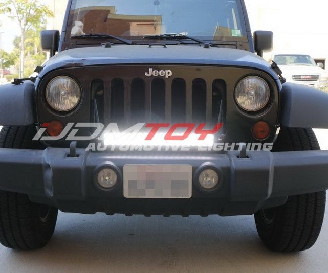 Jeep Wrangler Front LED Lightbar W/ No Bumper Mod Required : 7 Steps ...