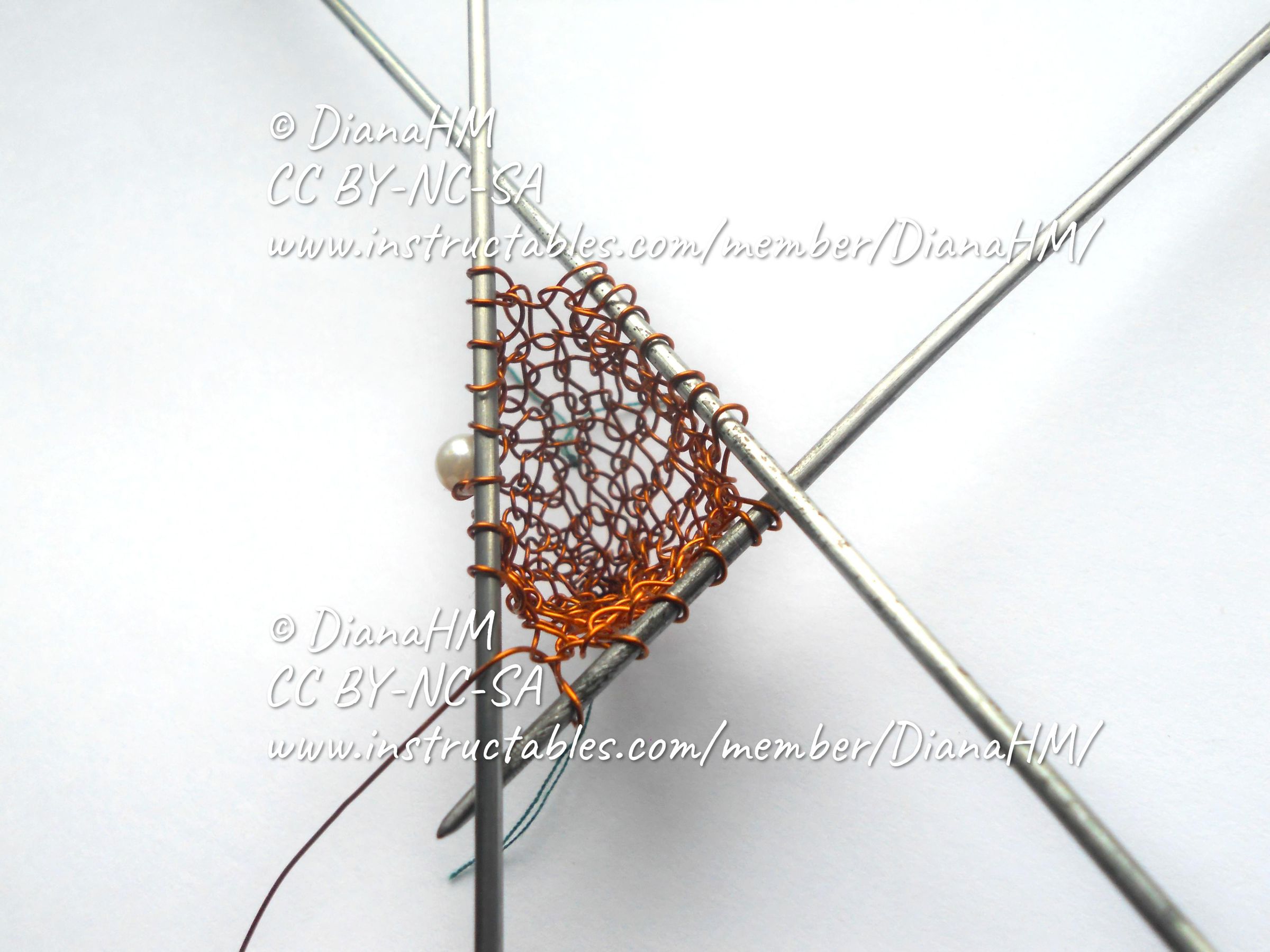 Knitted Wire Heart Pendant : 16 Steps (with Pictures) - Instructables