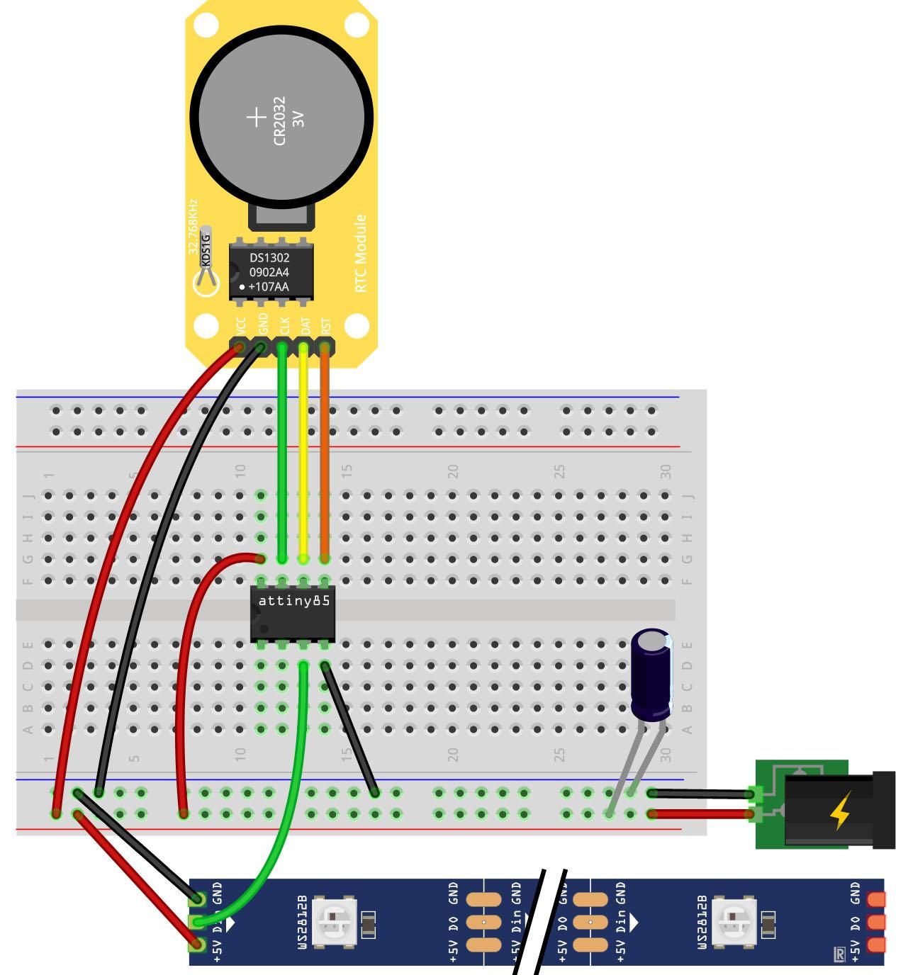 A Linear Binary Clock : 6 Steps (with Pictures) - Instructables