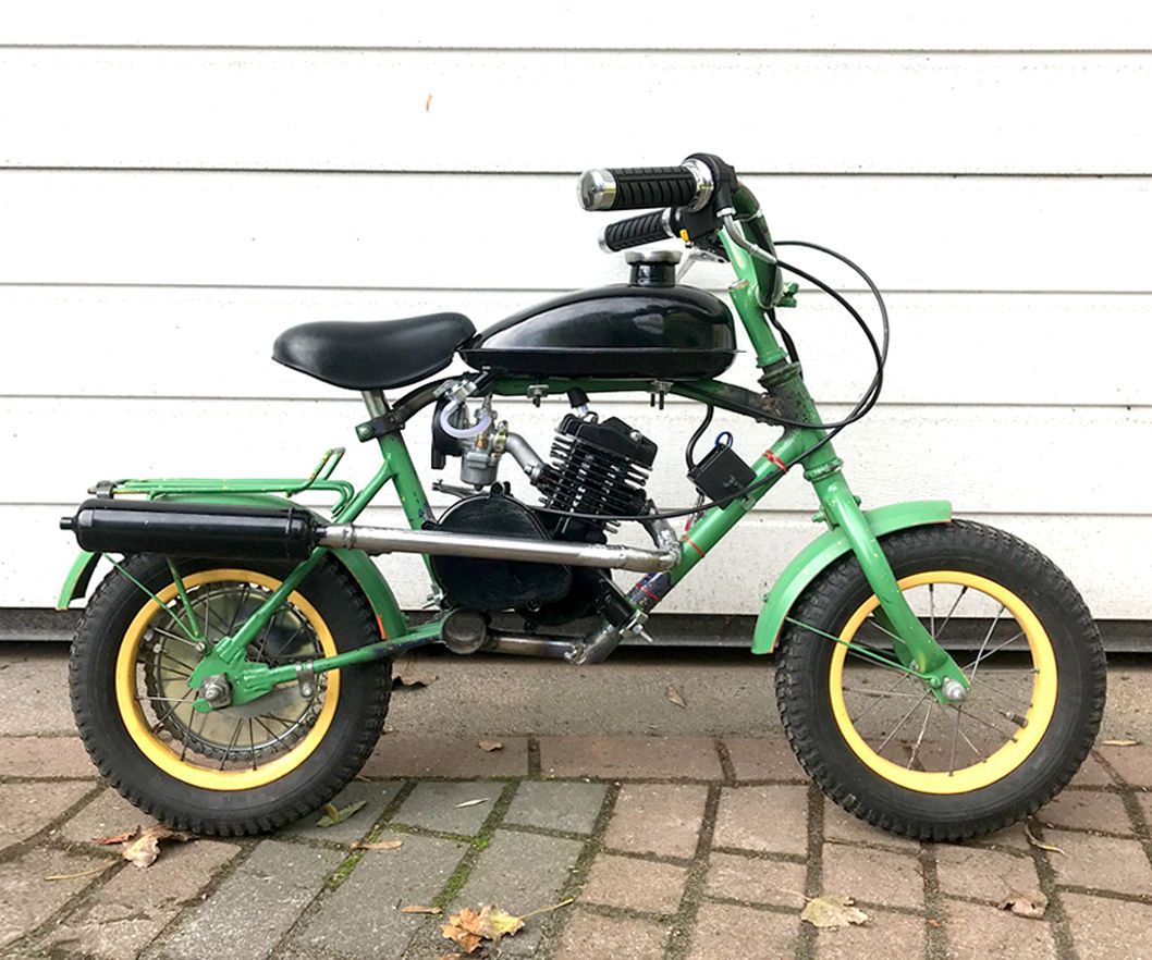 Mini Motorbike From Kid Bike With 80cc Bicycle Engine Kit : 8 Steps ...