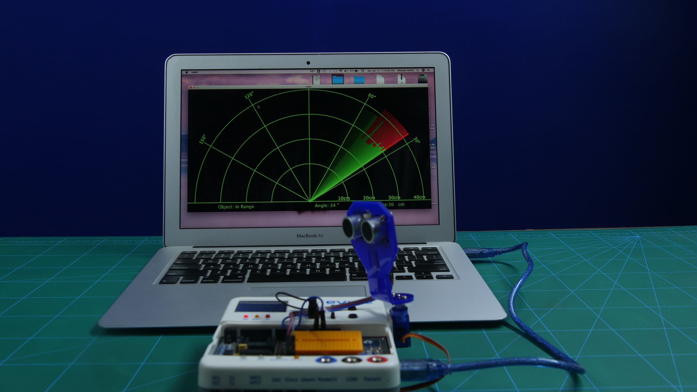 Make a Radar Using Ultrasonic Sensor Using Arduino : 7 Steps ...