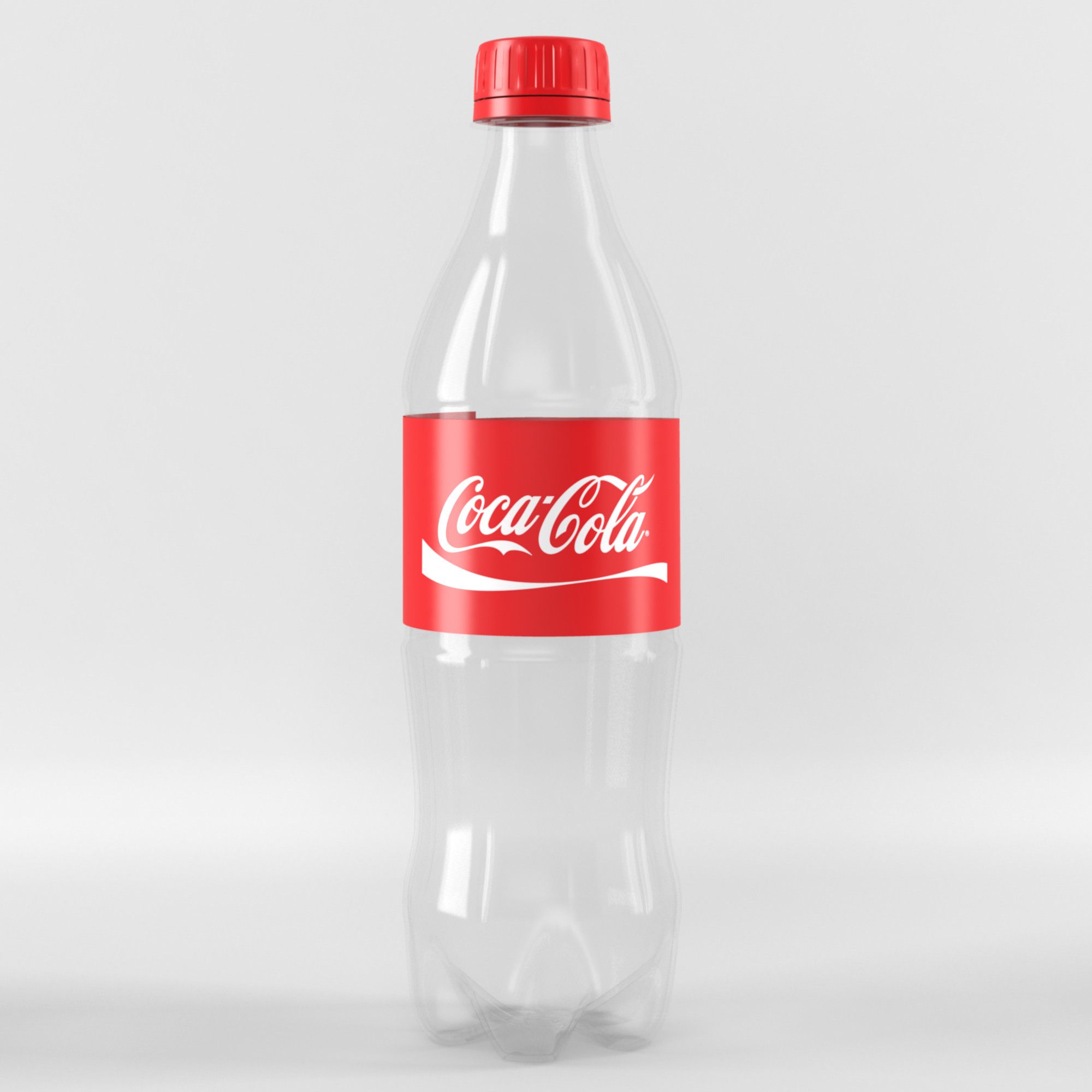 Empty Coke Plastic Bottle