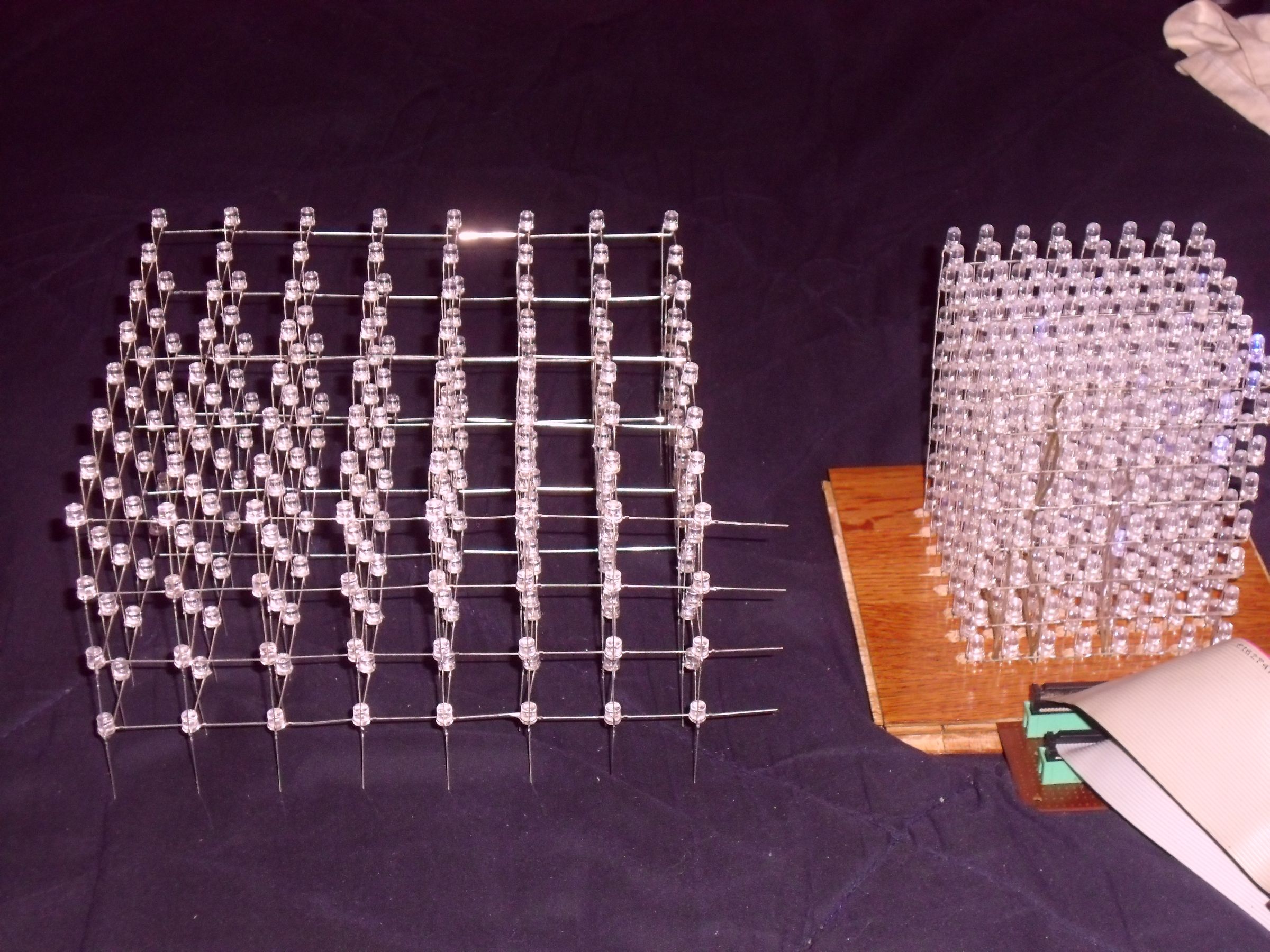 CHR's 8X8X8 LED Cube Revisited With Improvements! : 19 Steps (with ...