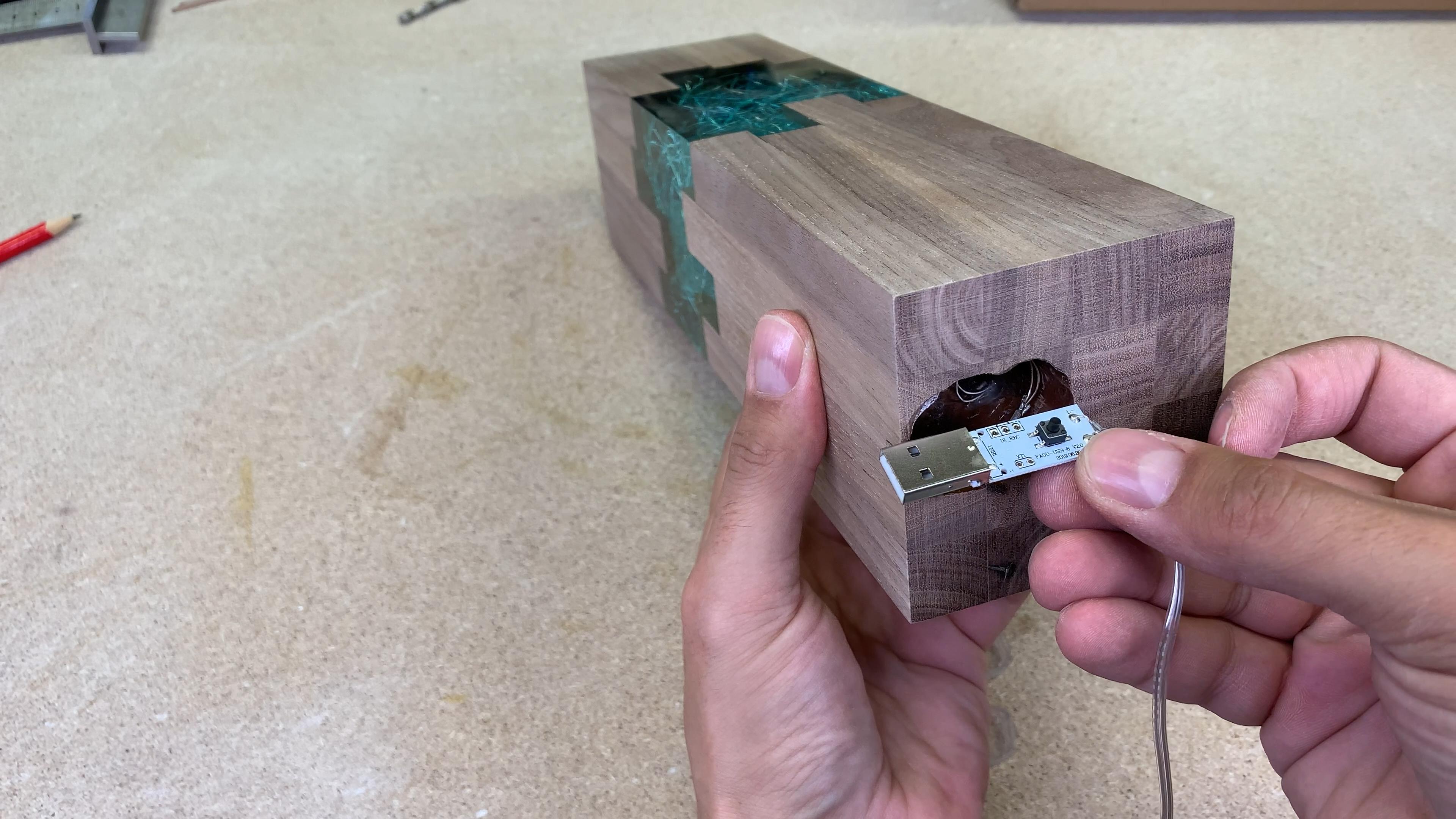 Epoxy Resin and Walnut LED Night Lamp : 18 Steps (with Pictures ...