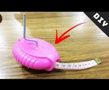 DIY | Make a Tape Measure With Gum Tape Used Box | Gold Screw : 6 Steps ...