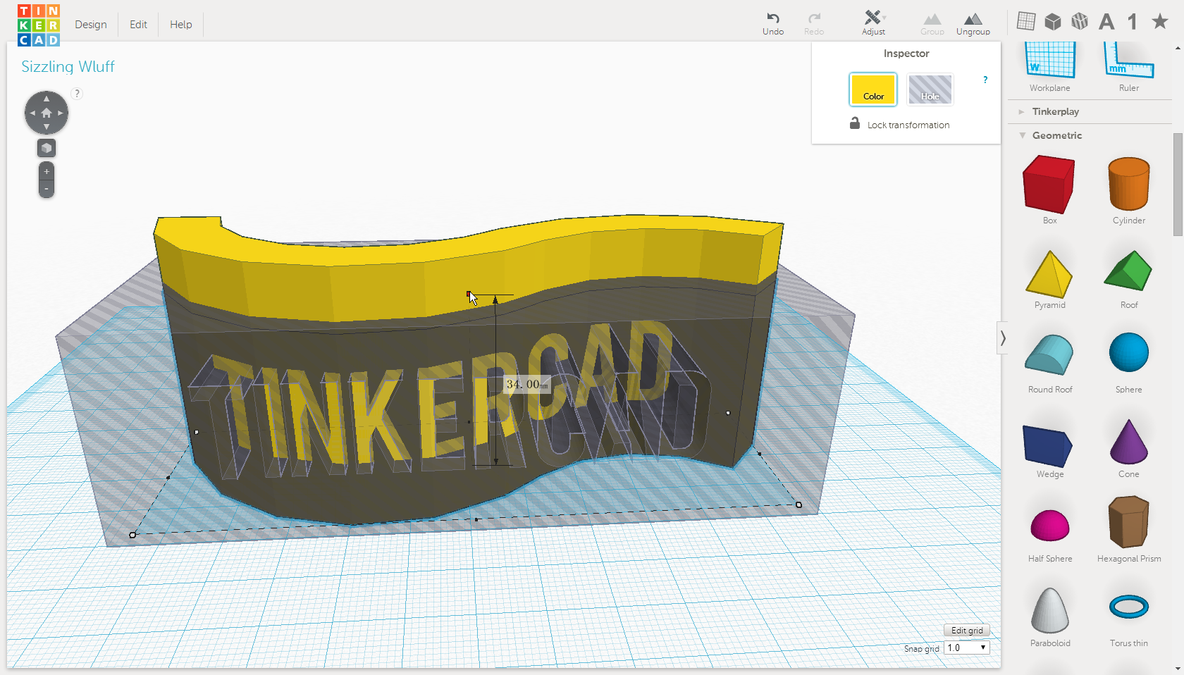 Tinkercad: Easy to Create Curve Text : 6 Steps (with Pictures ...