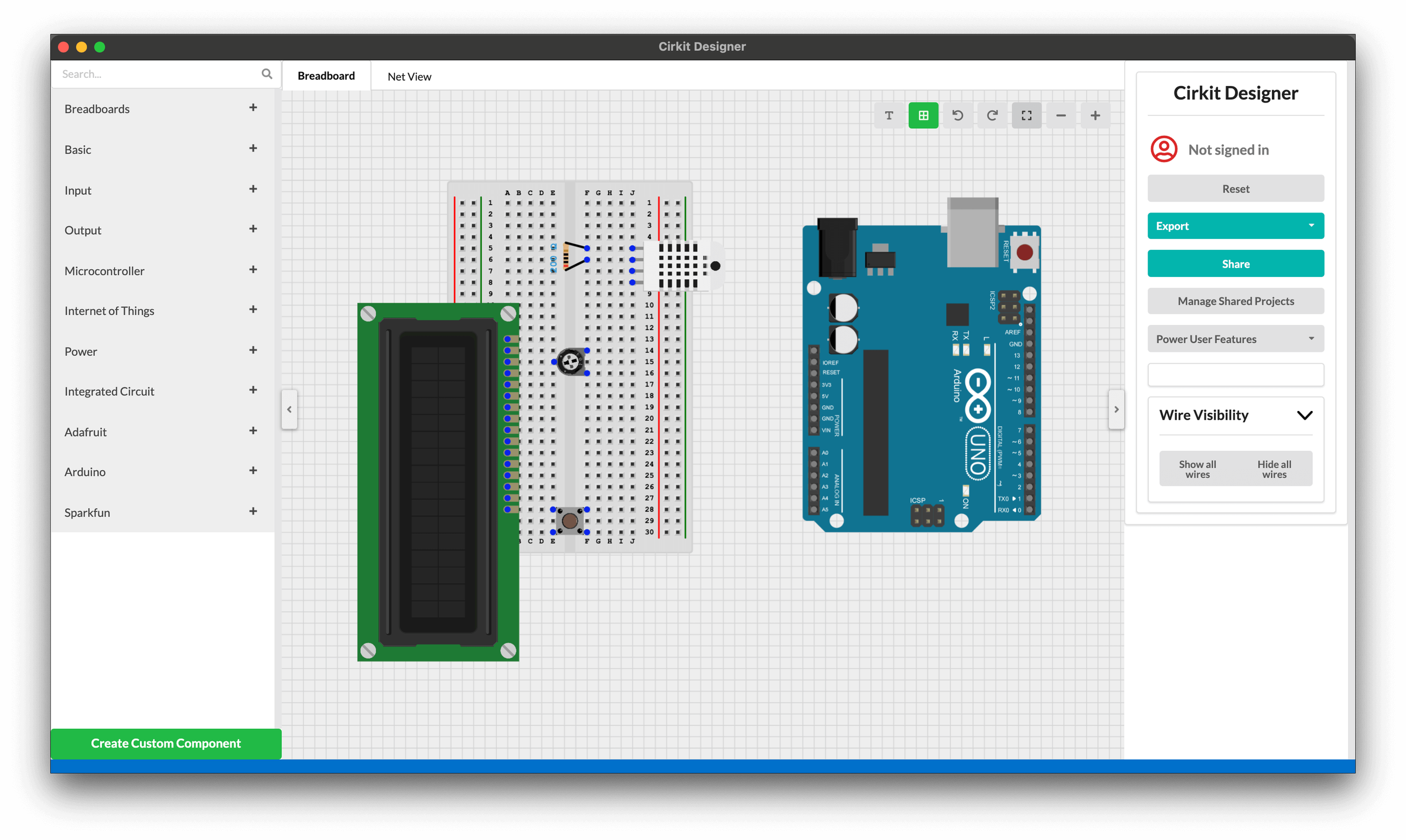 Cirkit Designer | a Tool for Designing and Diagramming Circuit Projects ...
