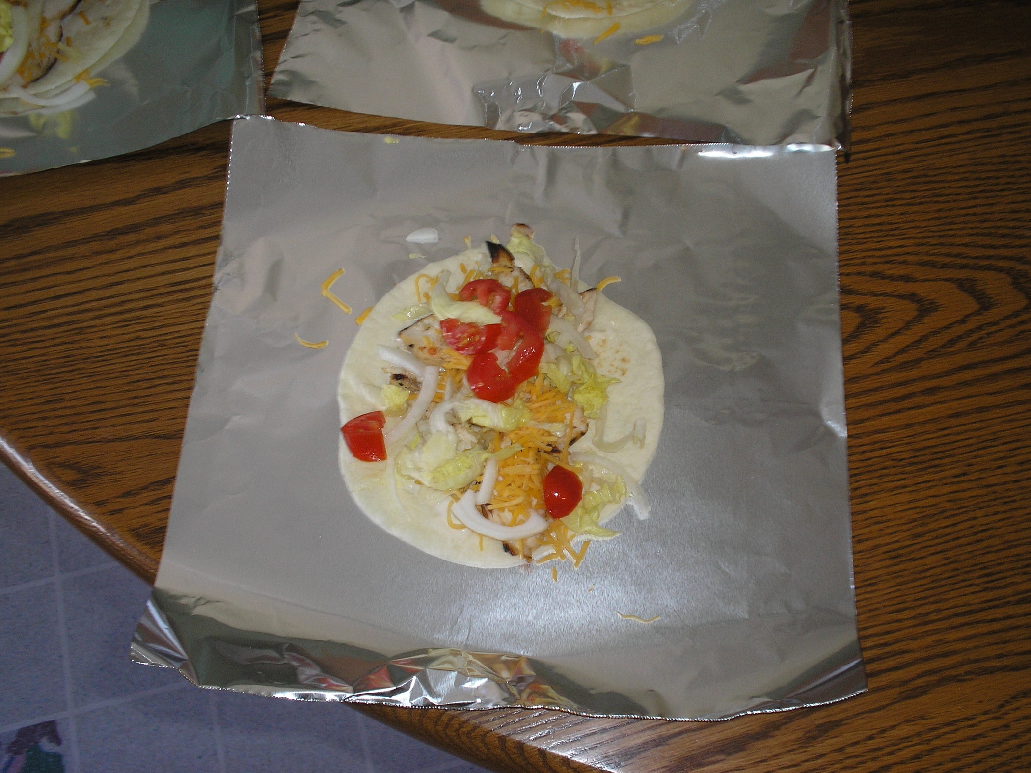 Chicken Caesar Salad Wrap To Go 3 Steps Instructables